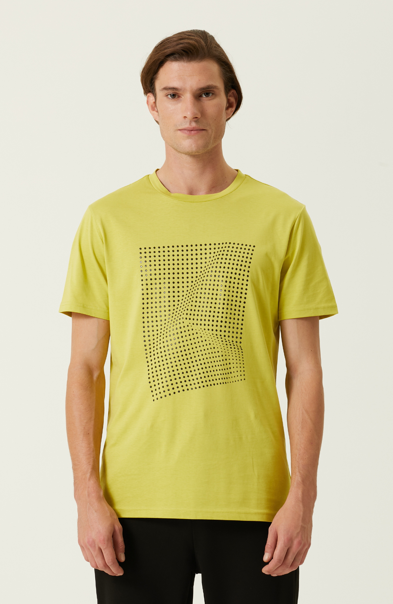 Slim Fit Fıstık Yeşili T-shirt