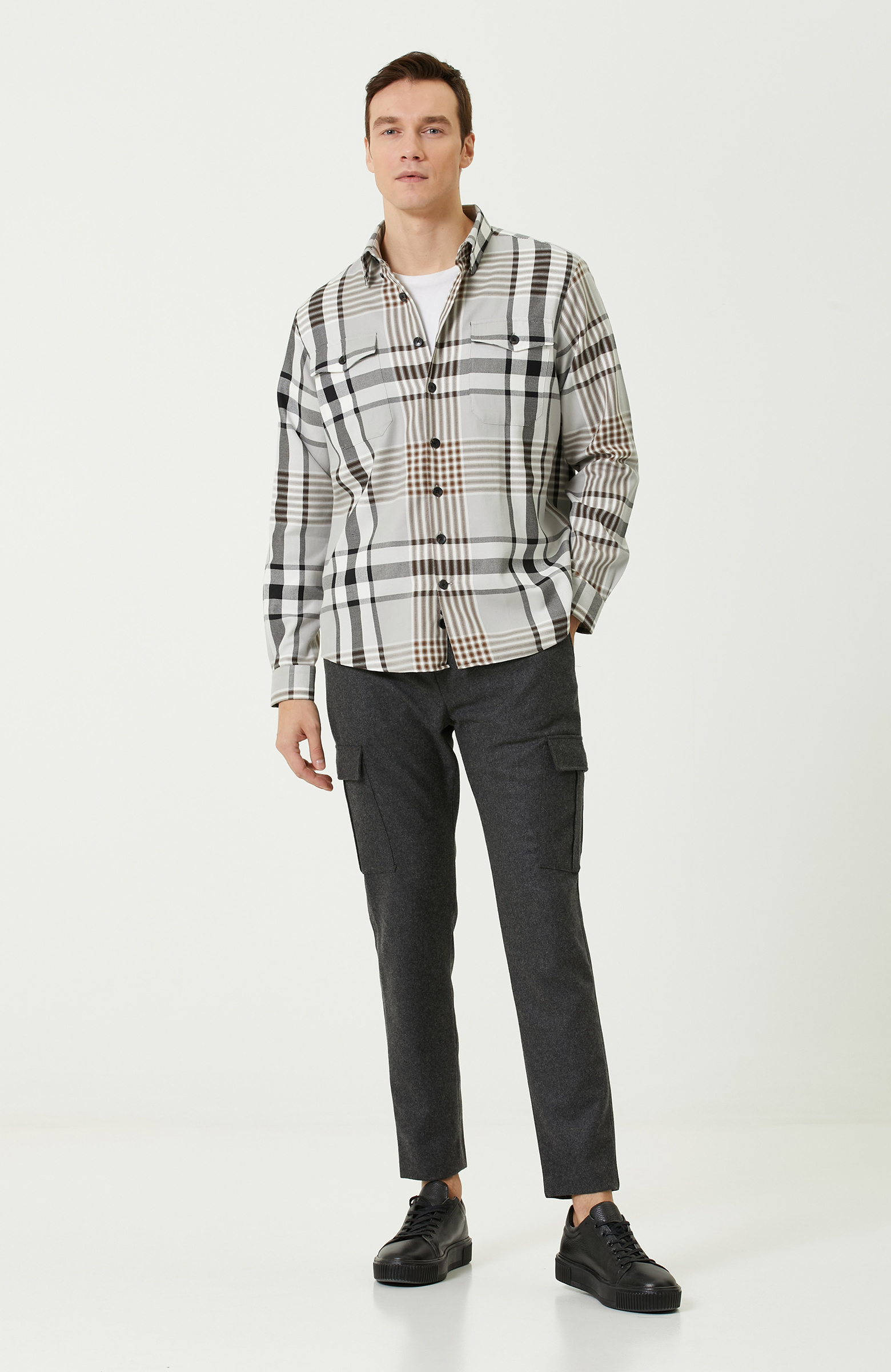 Comfort Fit Antrasit Pantolon