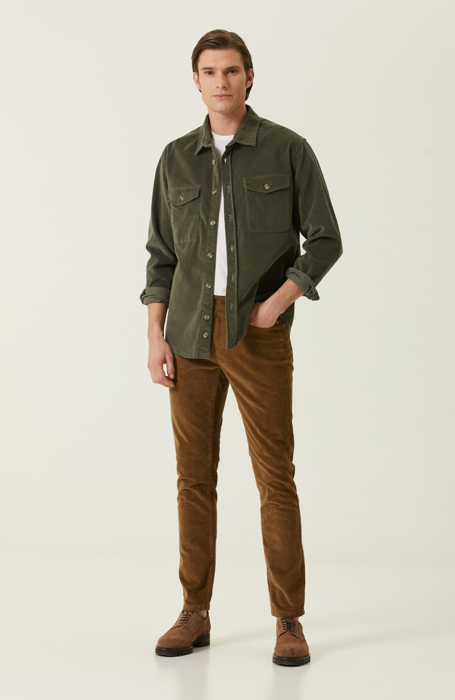 Slim Fit Safran Pantolon Slim Fit Safran Pantolon
