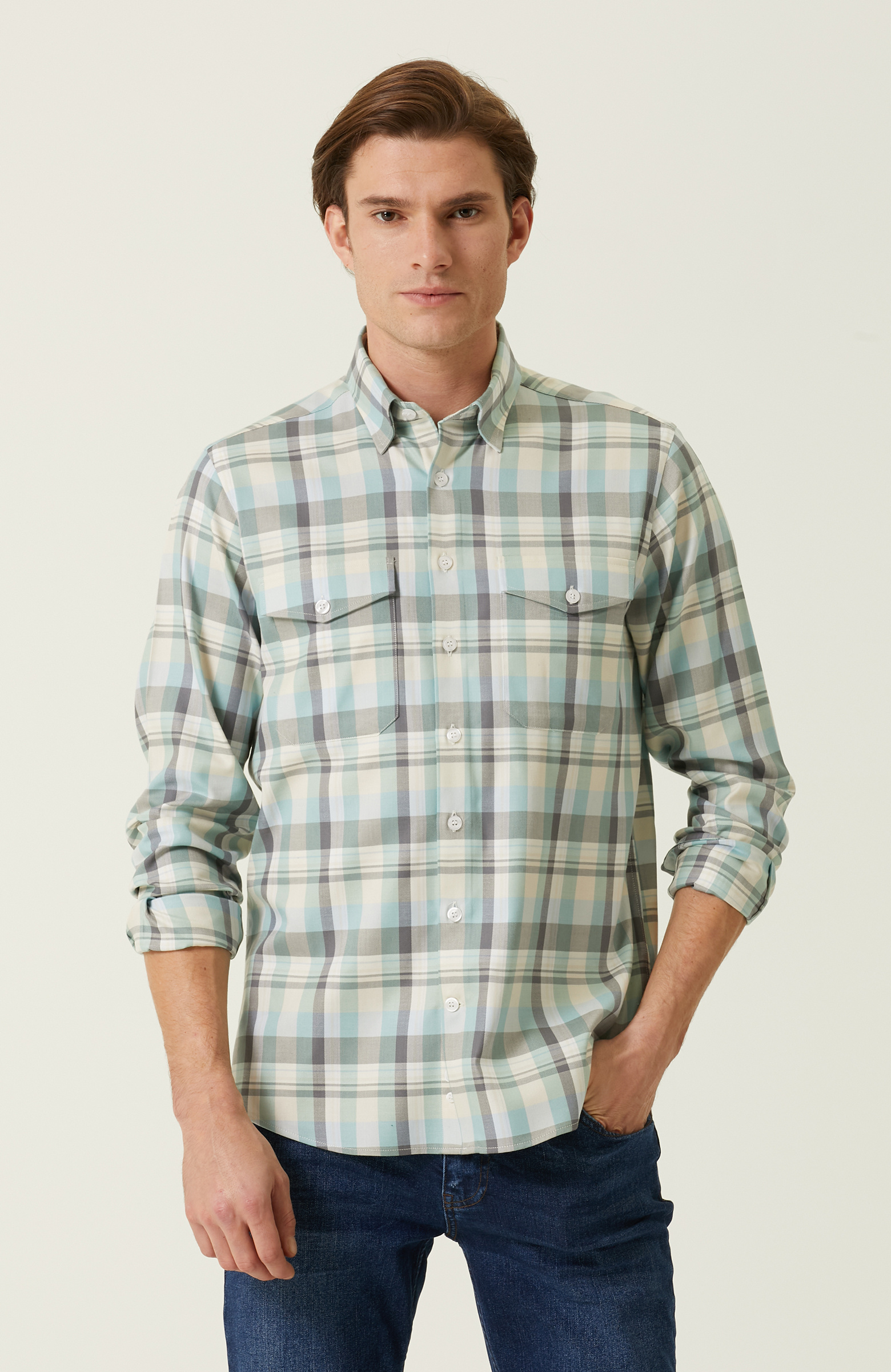 Comfort Fit Mint Gömlek