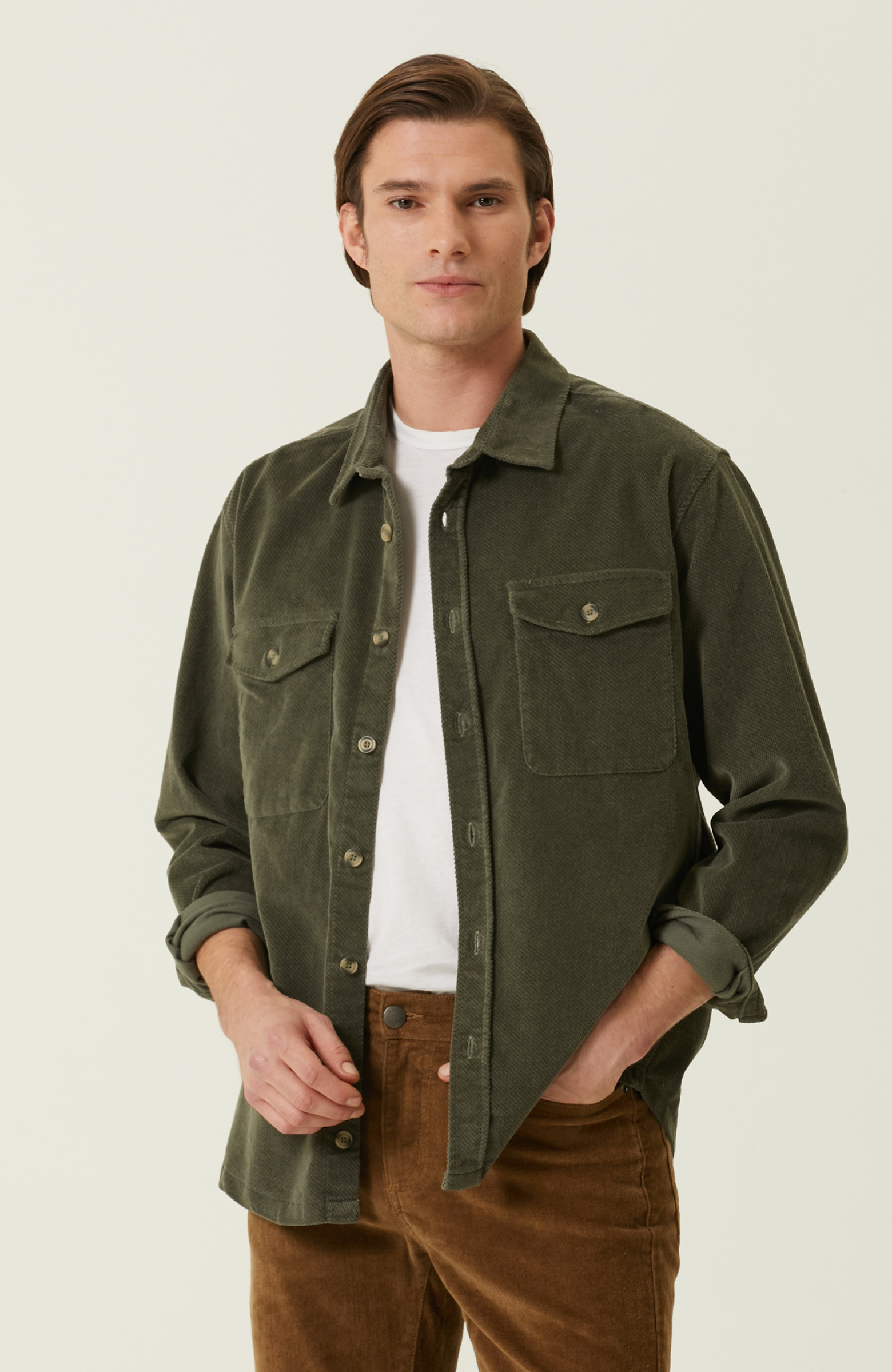 Comfort Fit Haki Gömlek