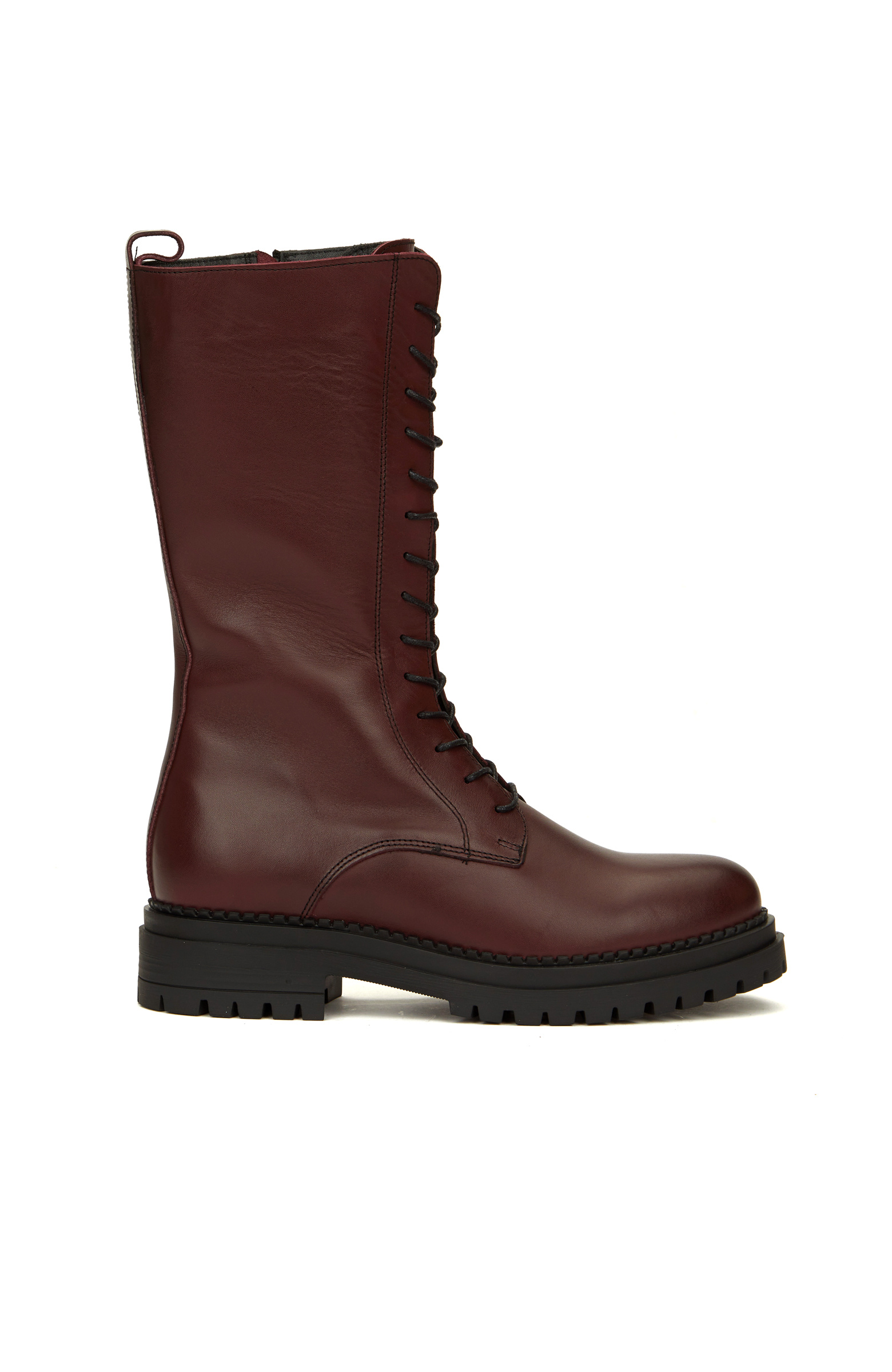 Bordo Kadın Deri Çizme