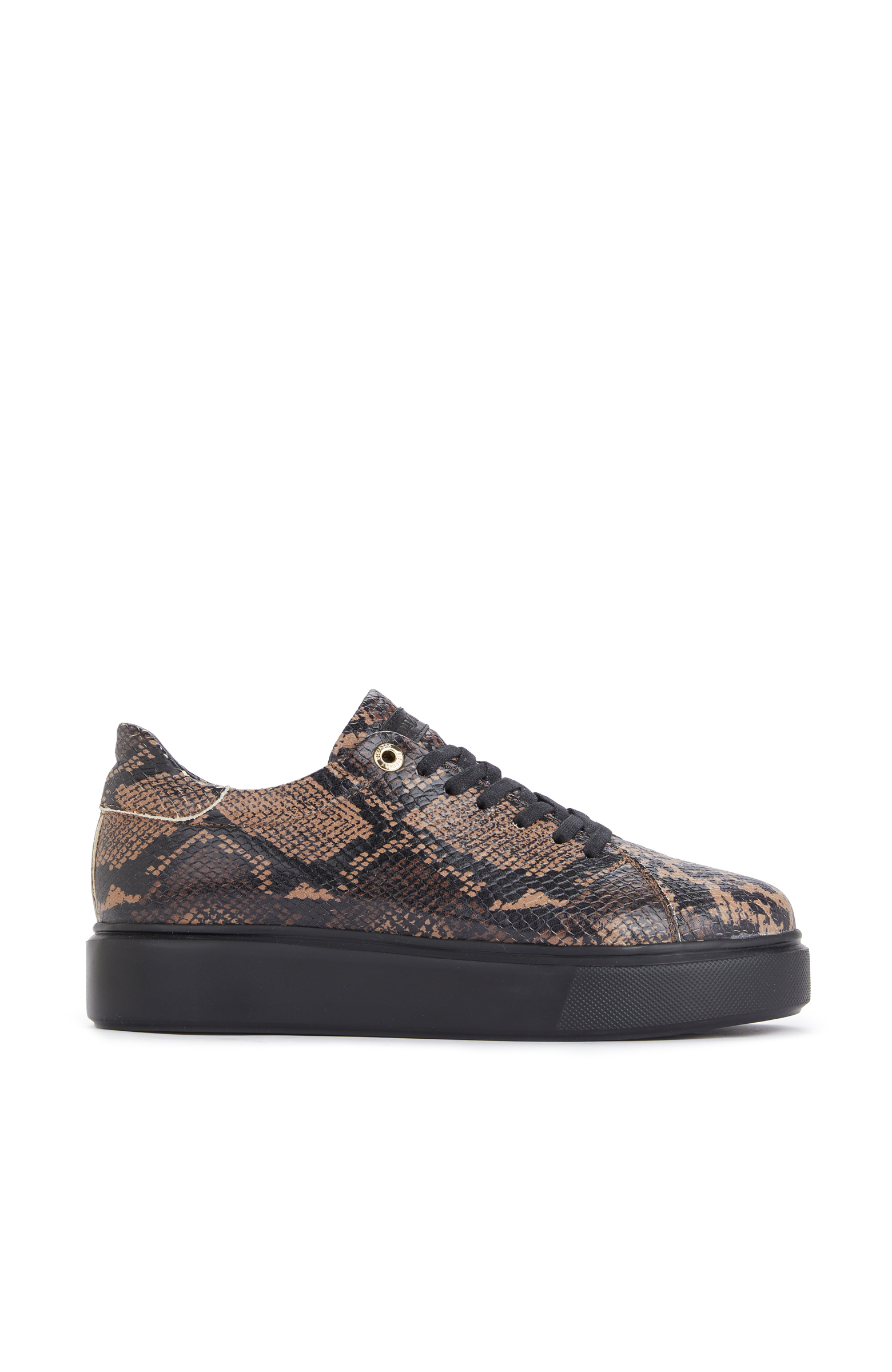 Colorblocked Yılan Derisi Desenli Kadın Sneaker Colorblocked Yılan Derisi Desenli Kadın Sneaker