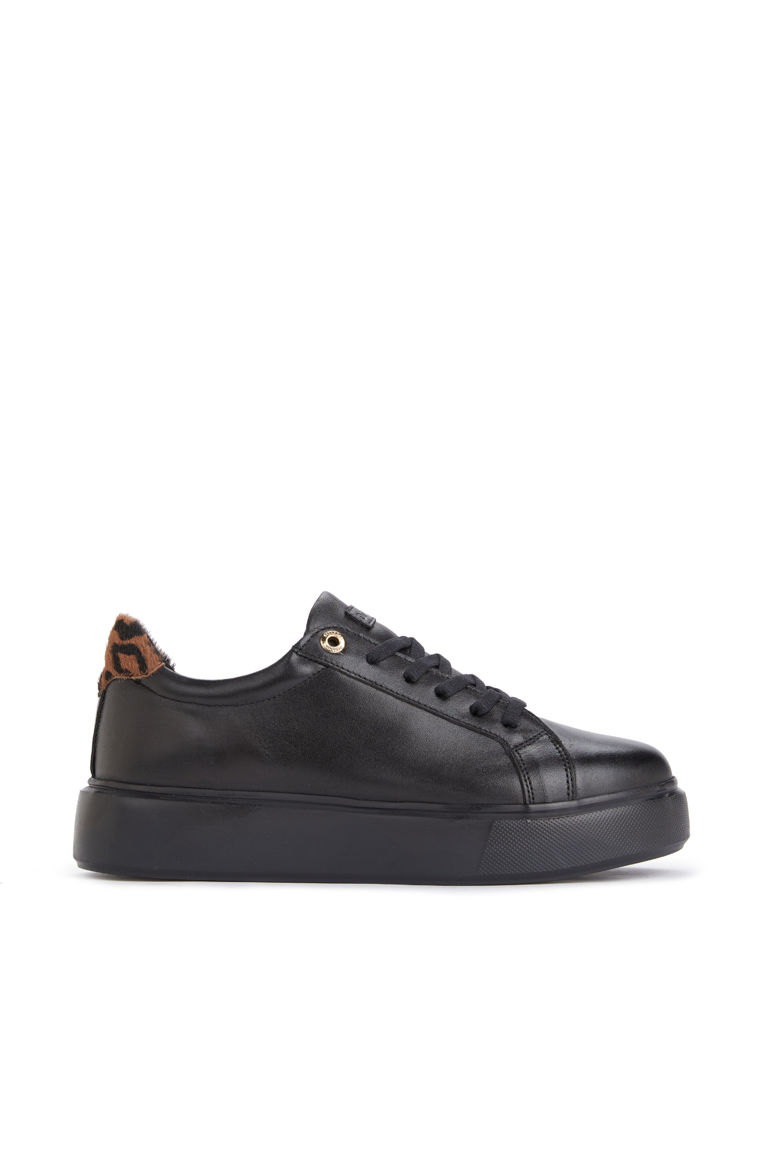 Siyah Desen Detaylı Kadın Sneaker Siyah Desen Detaylı Kadın Sneaker