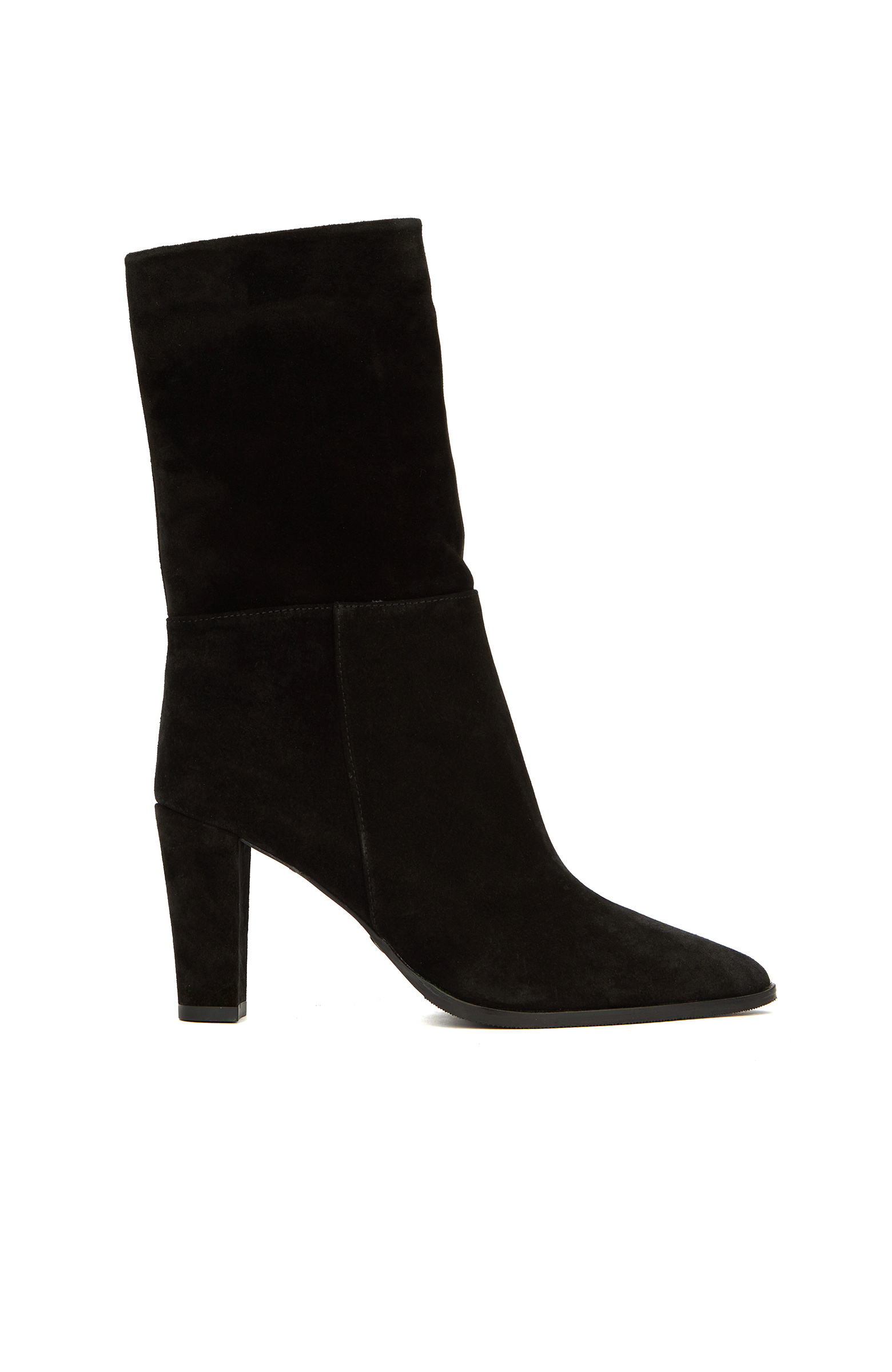 Siyah Topuklu Süet Bot