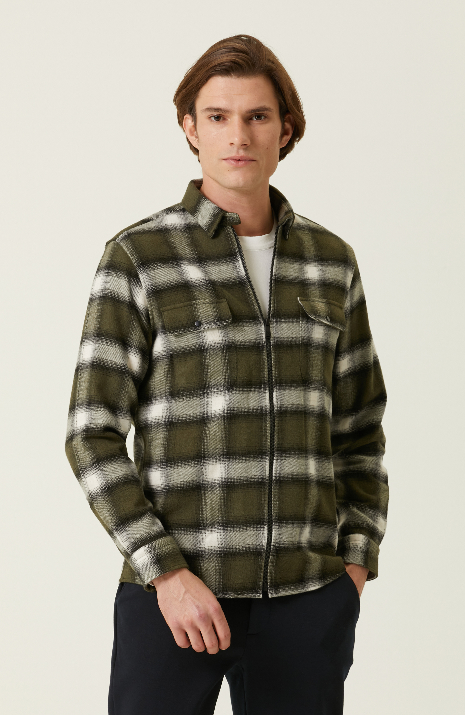 Slim Fit Açık Yeşil Gömlek