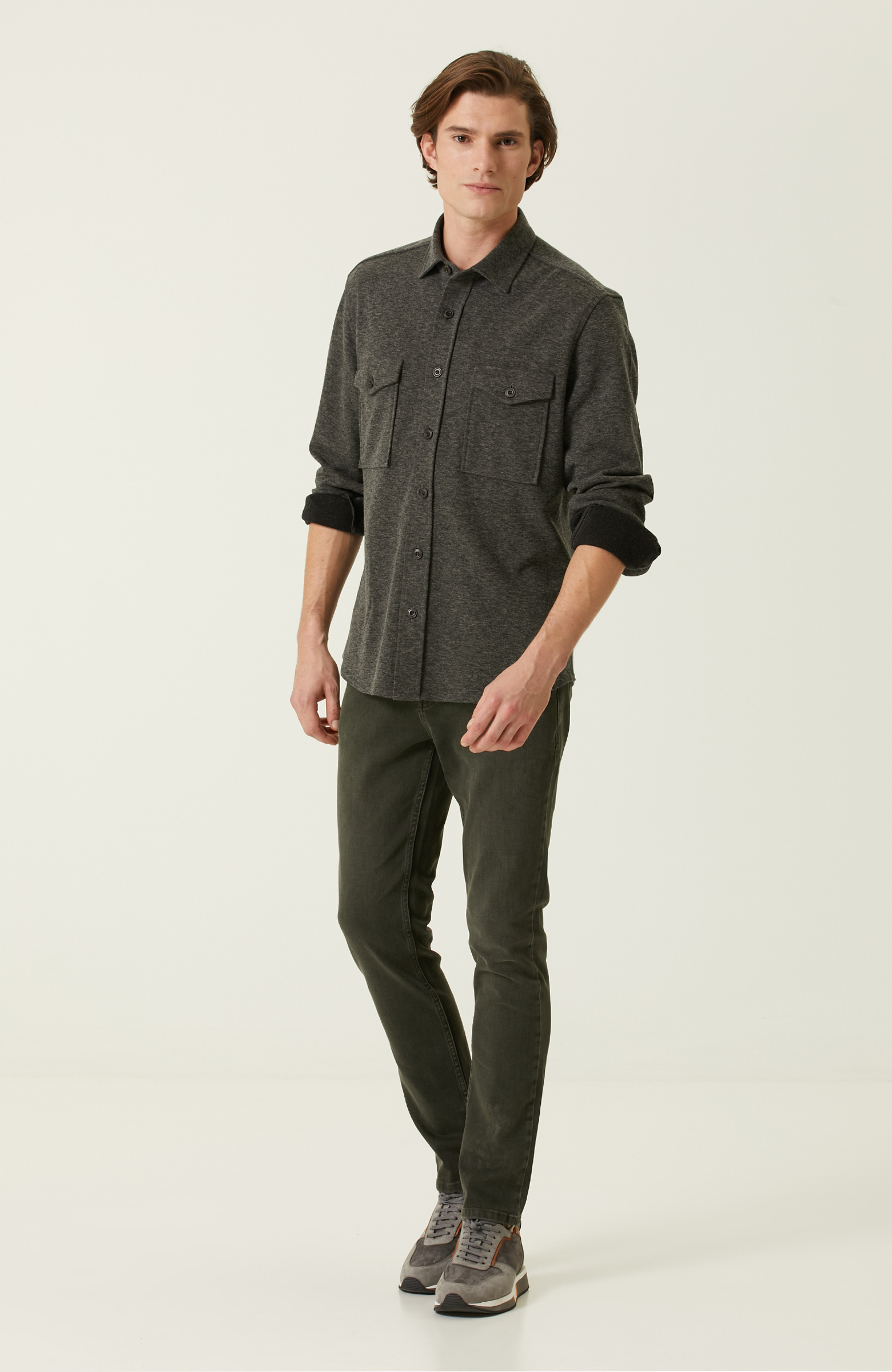 Slim Fit Haki Denim Pantolon Slim Fit Haki Denim Pantolon