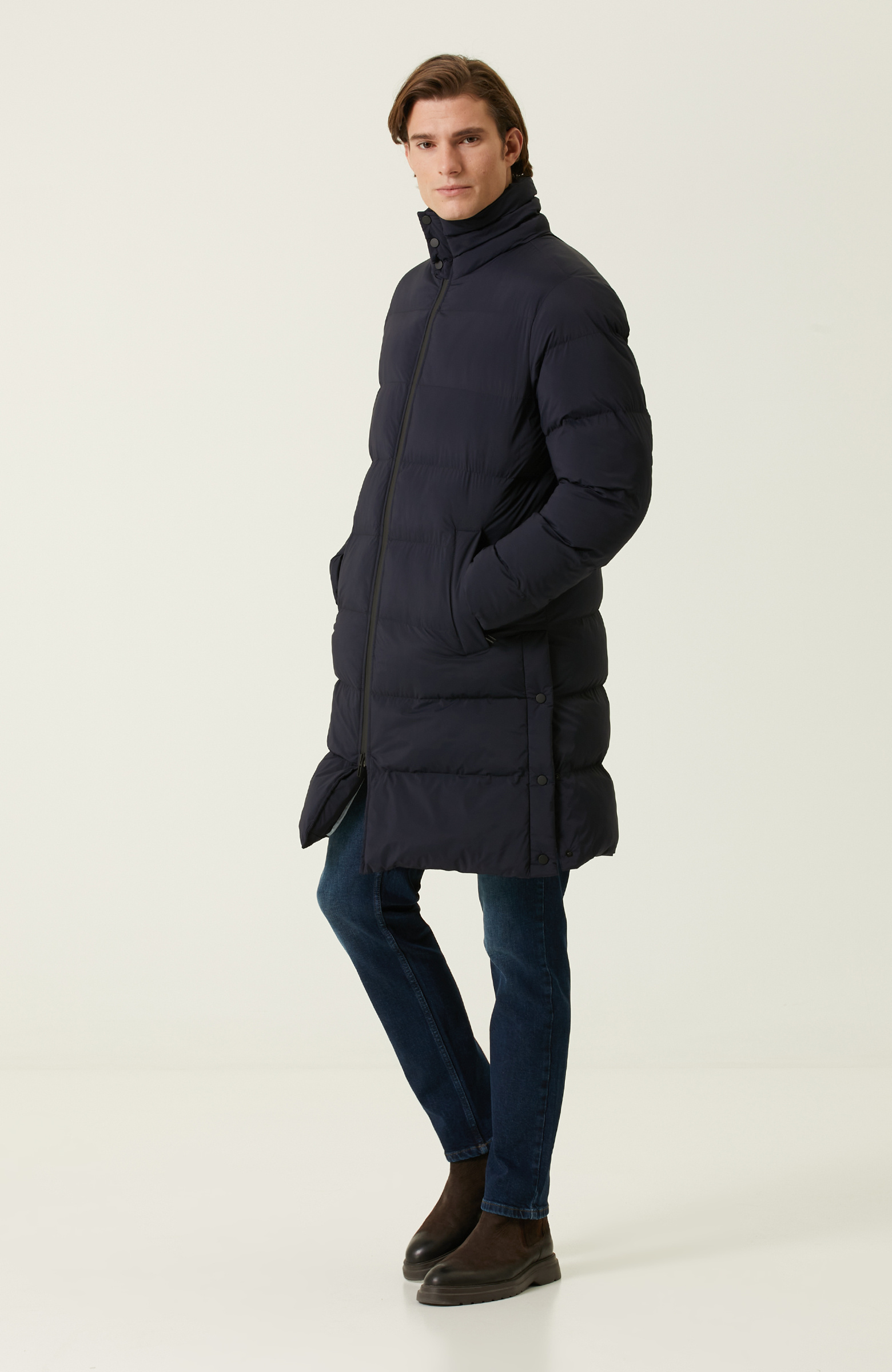 Slim Fit Lacivert Denim Pantolon