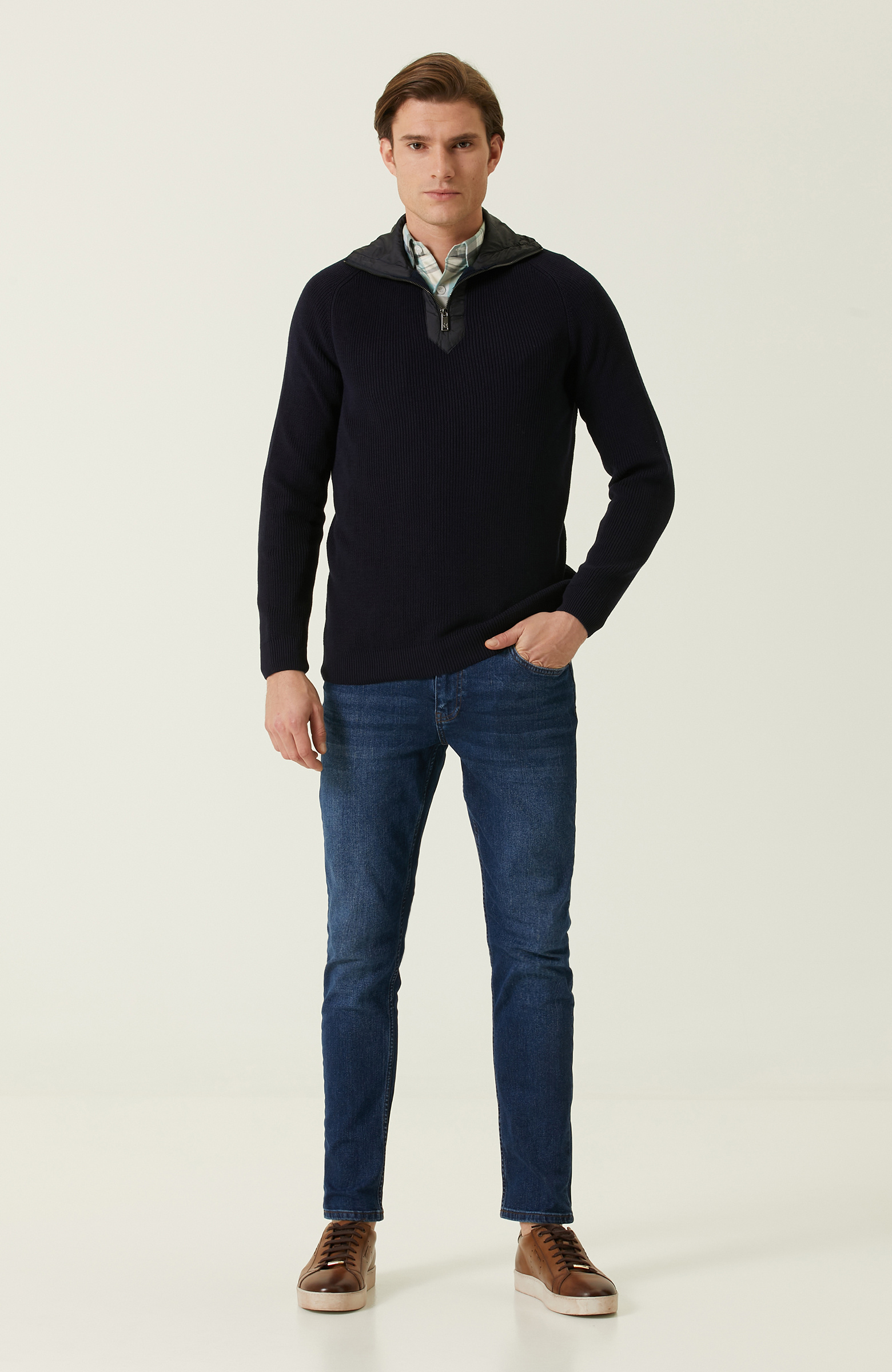 Slim Fit Mavi Denim Pantolon