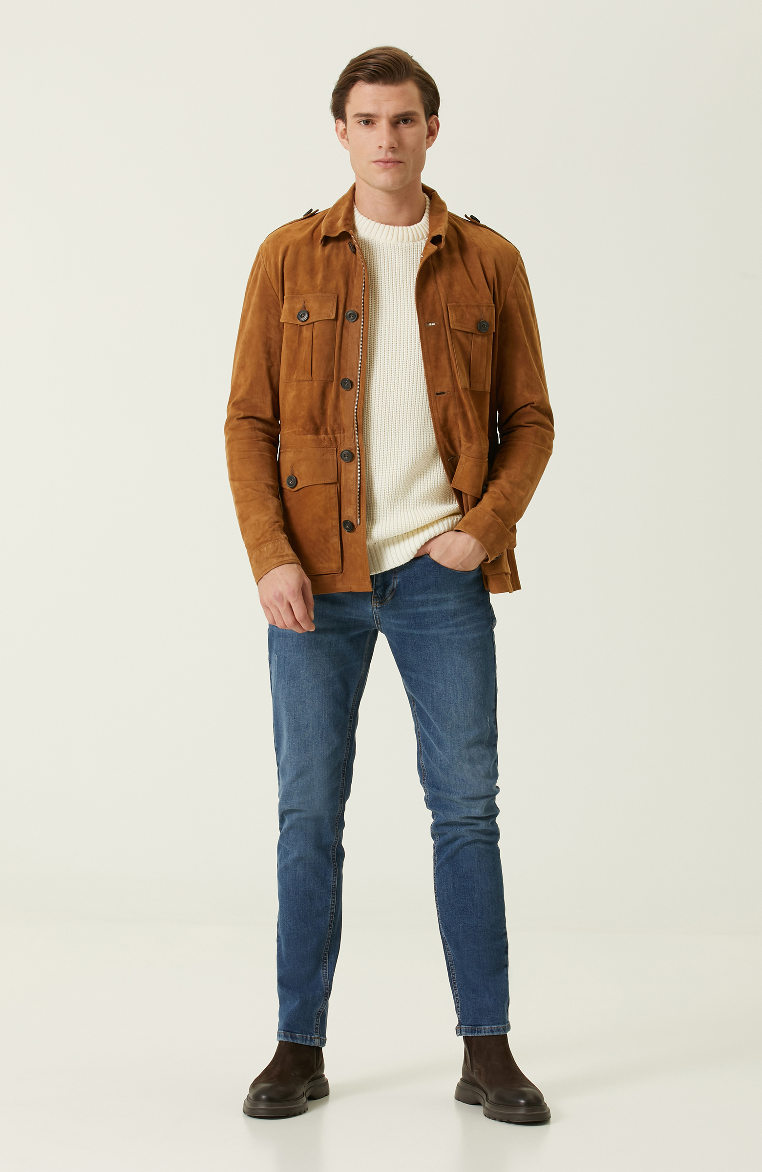 Slim Fit Mavi Denim Pantolon