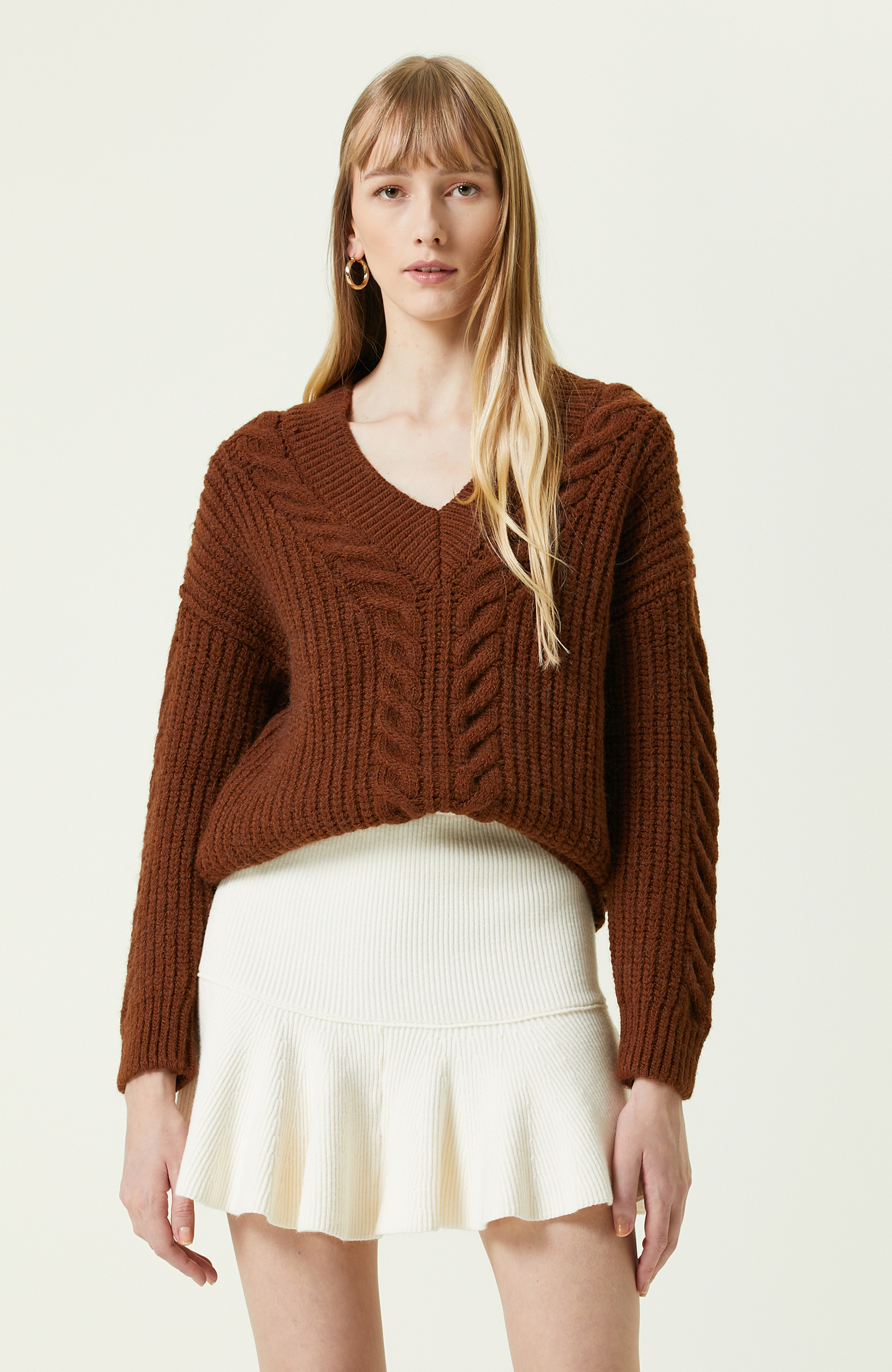 Basic Fit Kahverengi Kazak Basic Fit Kahverengi Kazak