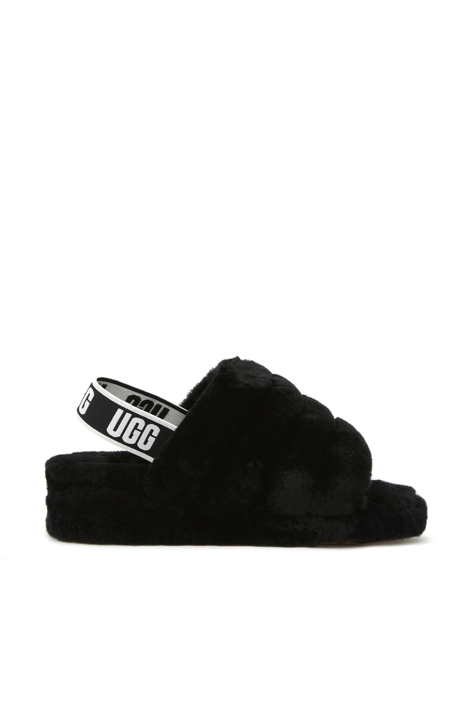 Siyah Kürklü Kadın Sandalet Siyah Kürklü Kadın Sandalet