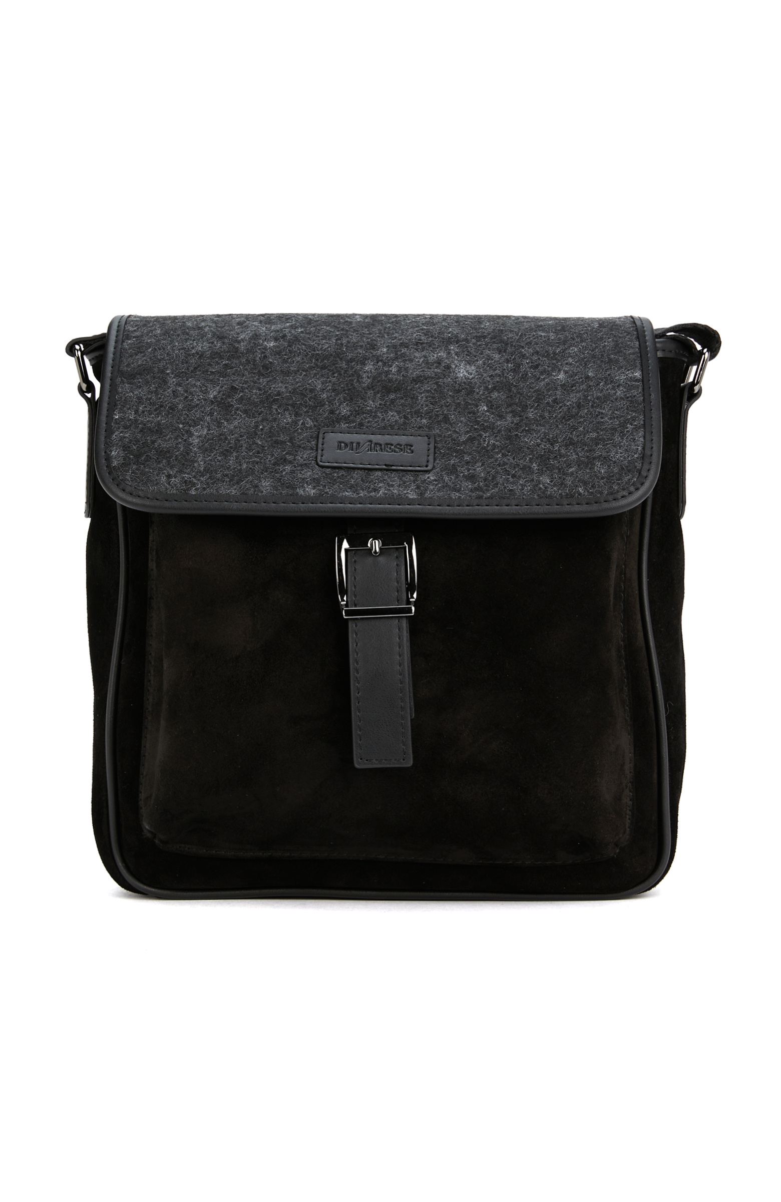 Siyah Logolu Erkek Omuz Çantası