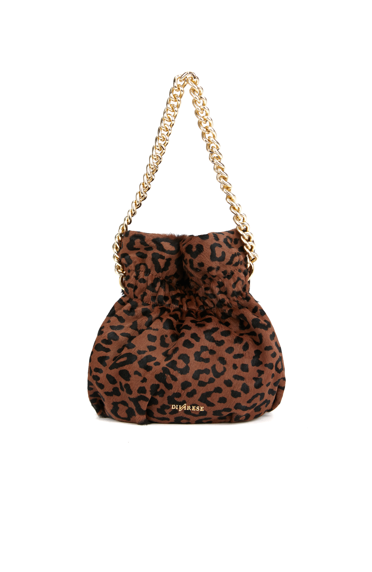 Kahverengi Leopar Desenli Kadın Deri Omuz Çantası Kahverengi Leopar Desenli Kadın Deri Omuz Çantası