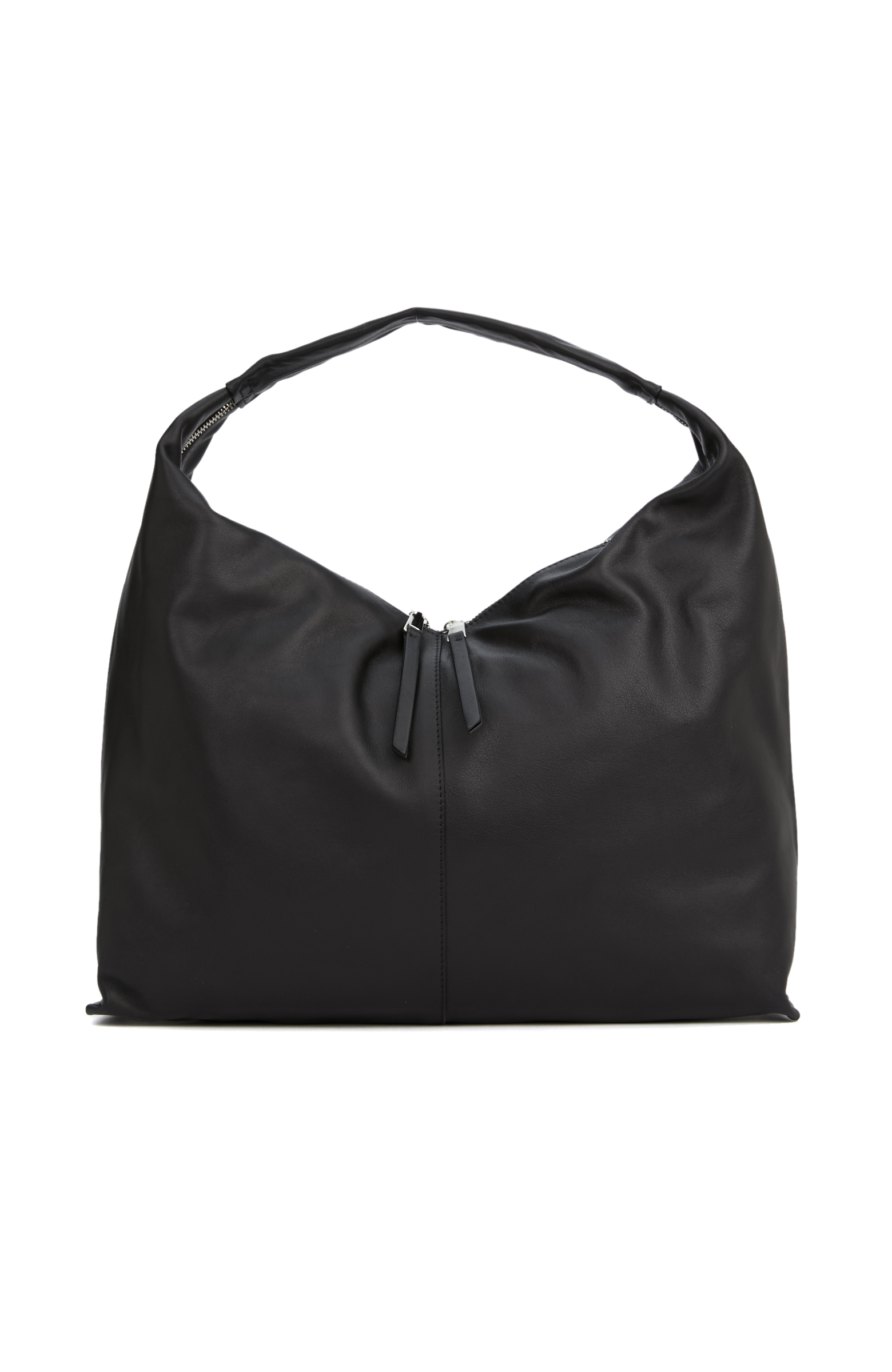 Siyah Kadın Deri Omuz Çantası Siyah Kadın Deri Omuz Çantası