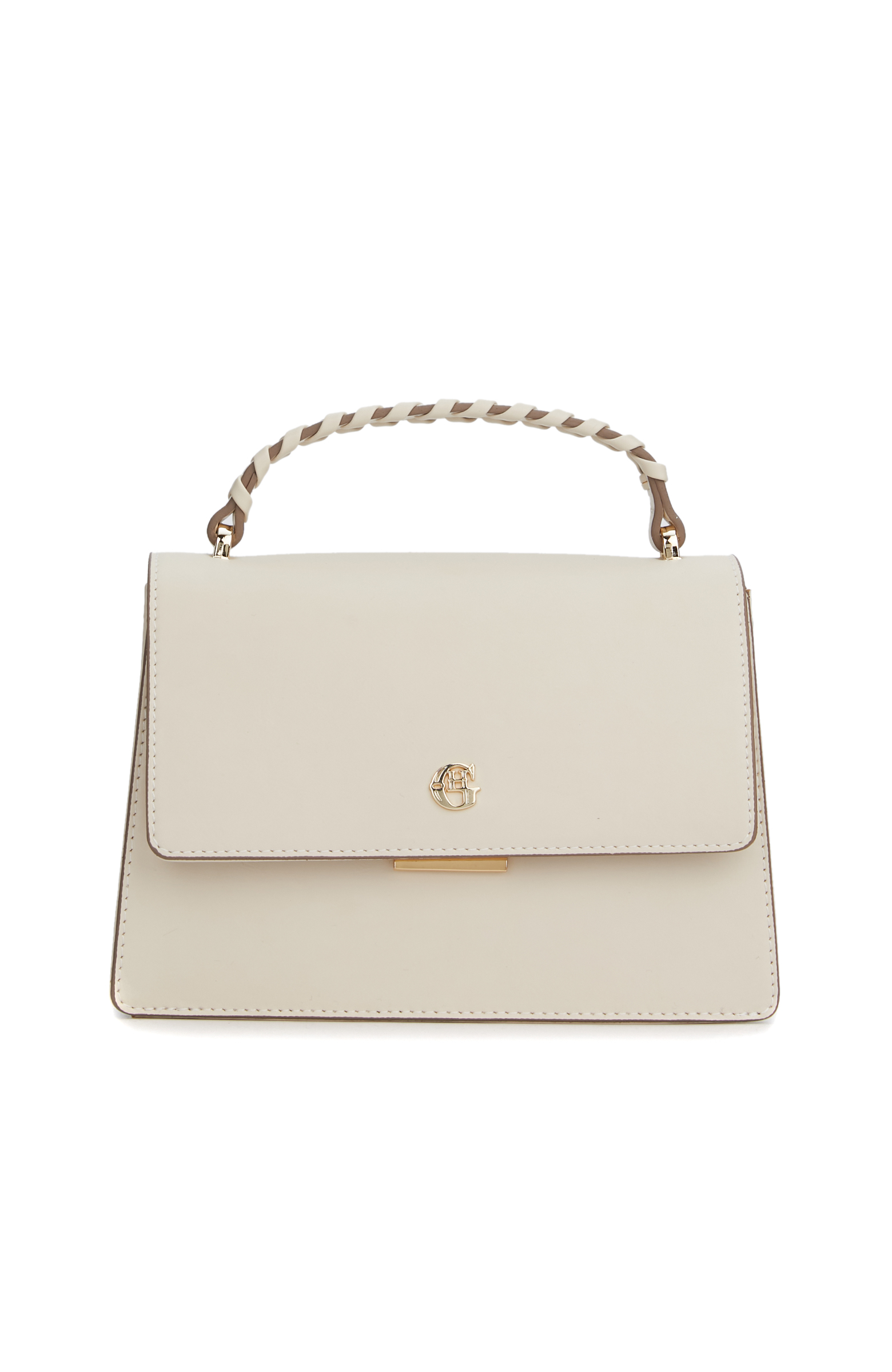 Bej Logo Detaylı Küçük Boy Kadın Çanta