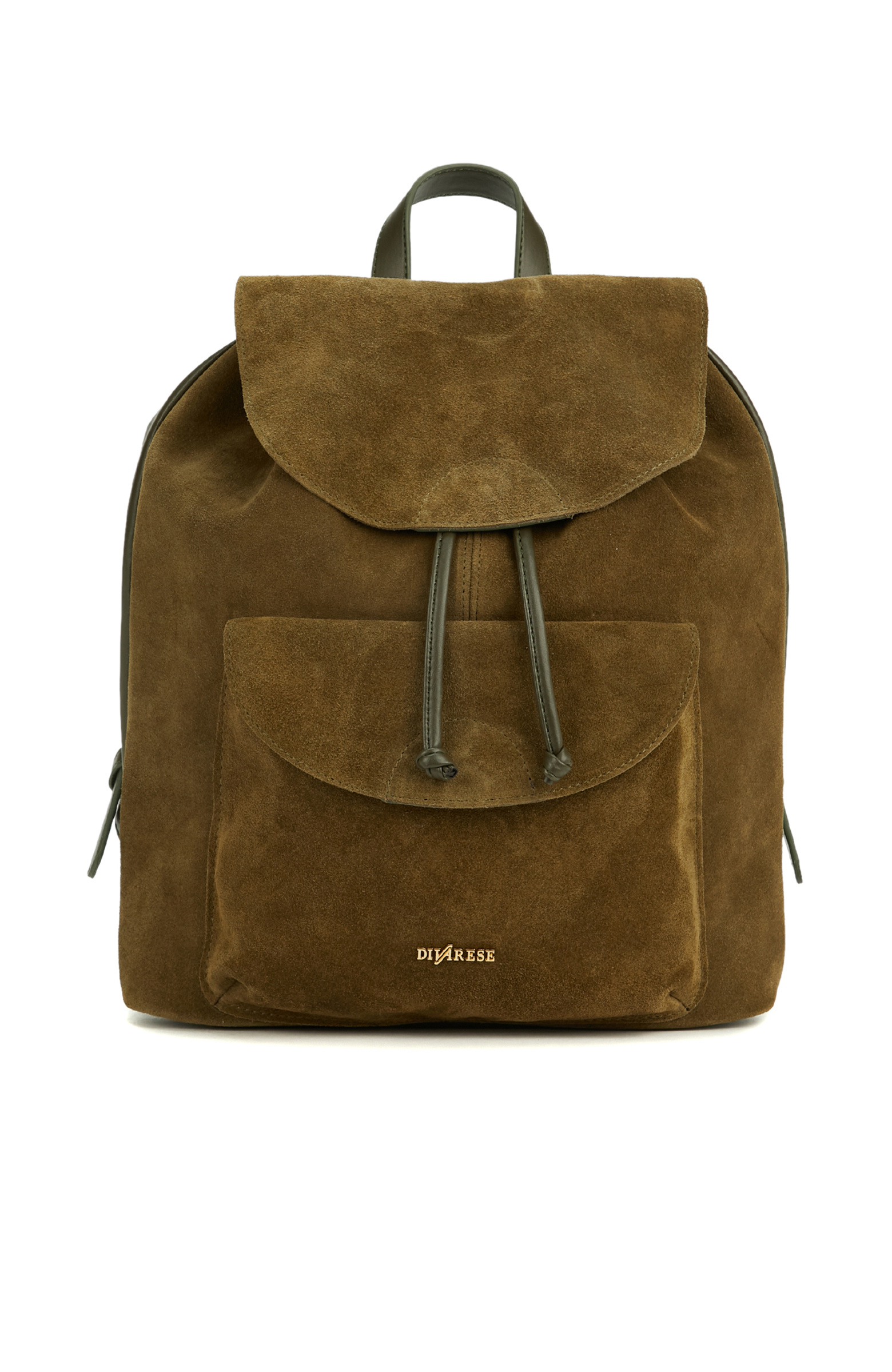 Haki Kadın Süet Sırt Çantası