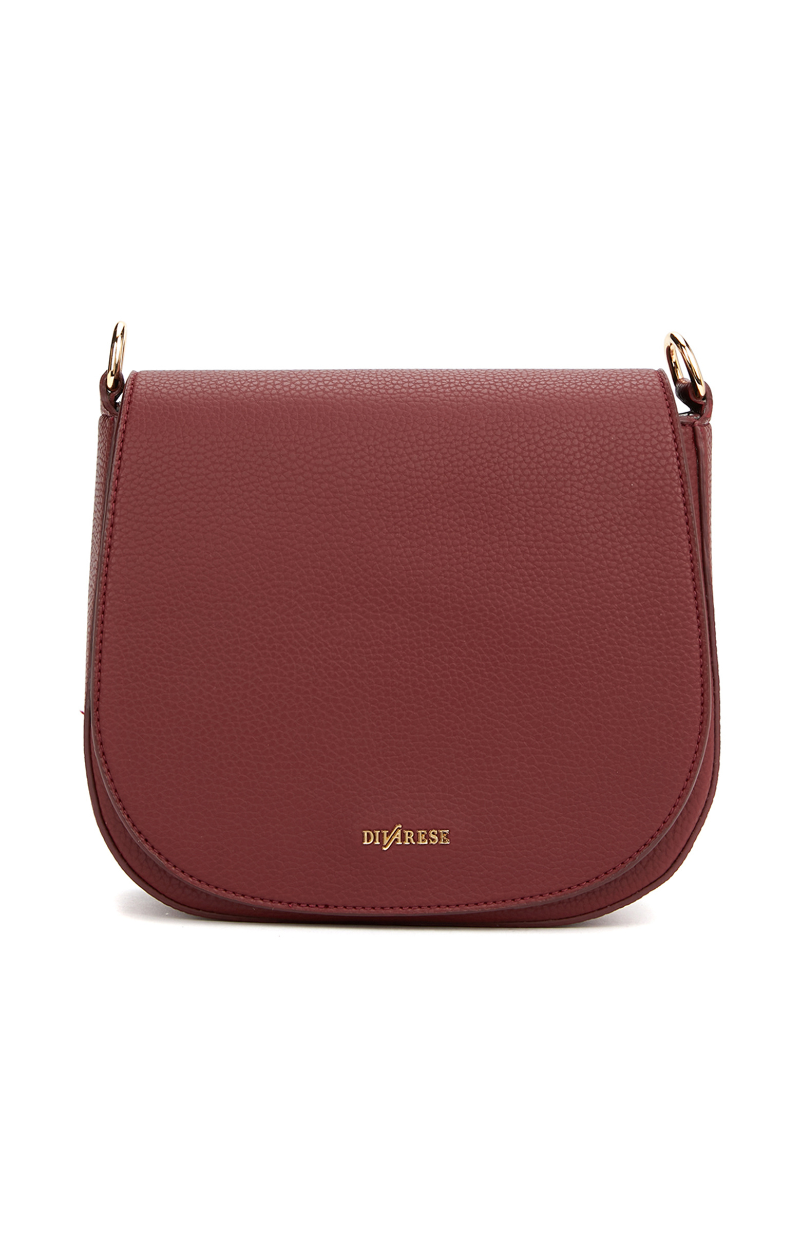 Bordo Logo Detaylı Kadın Omuz Çantası