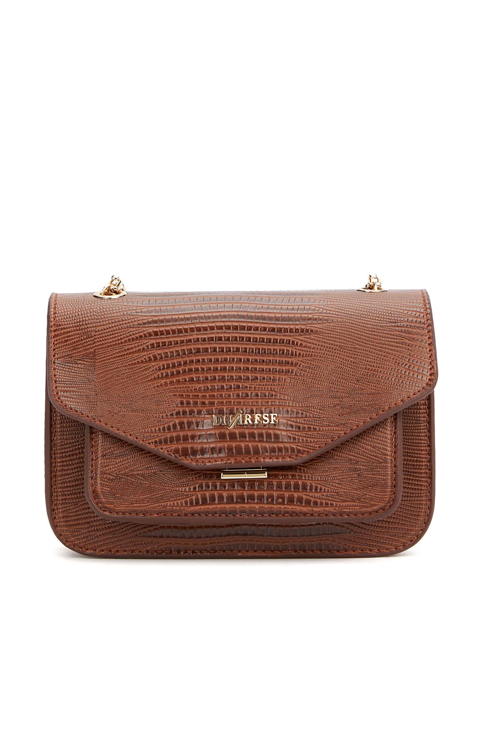 Taba Krokodil Dokulu Kadın Omuz Çantası