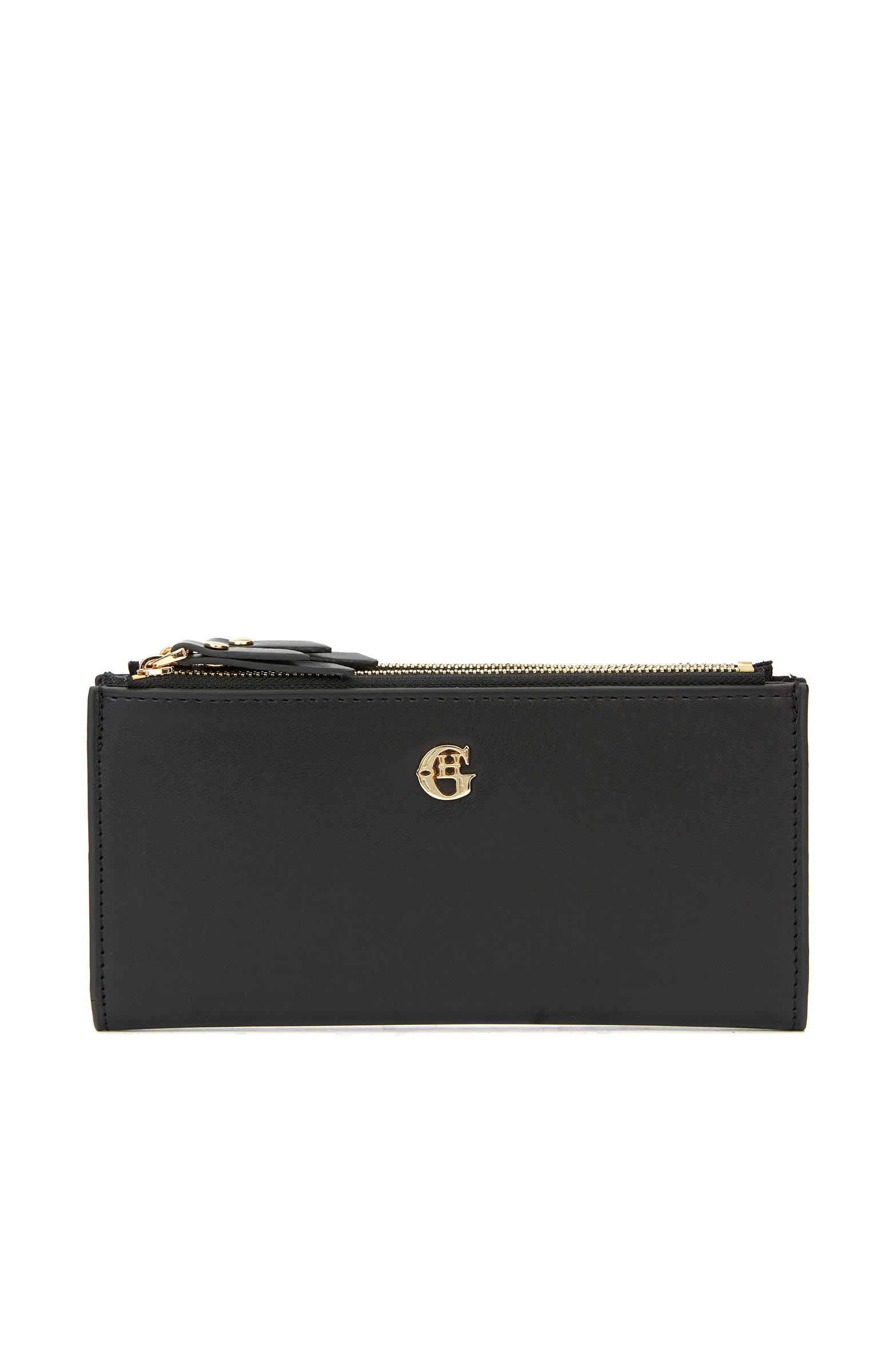 Siyah Logo Detaylı Kadın Cüzdan