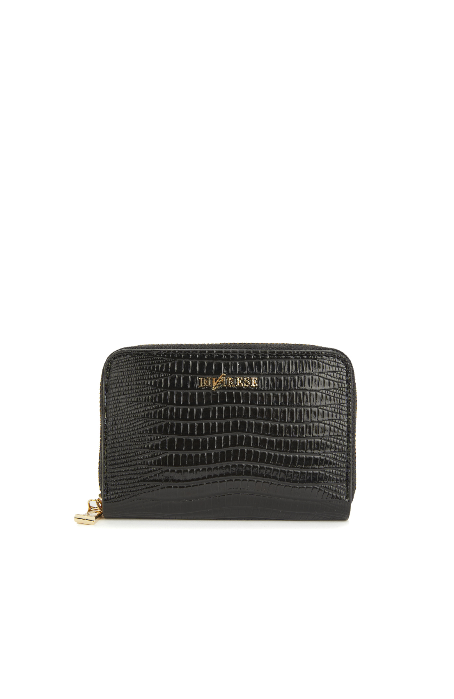 Siyah Krokodil Dokulu Kadın Cüzdan