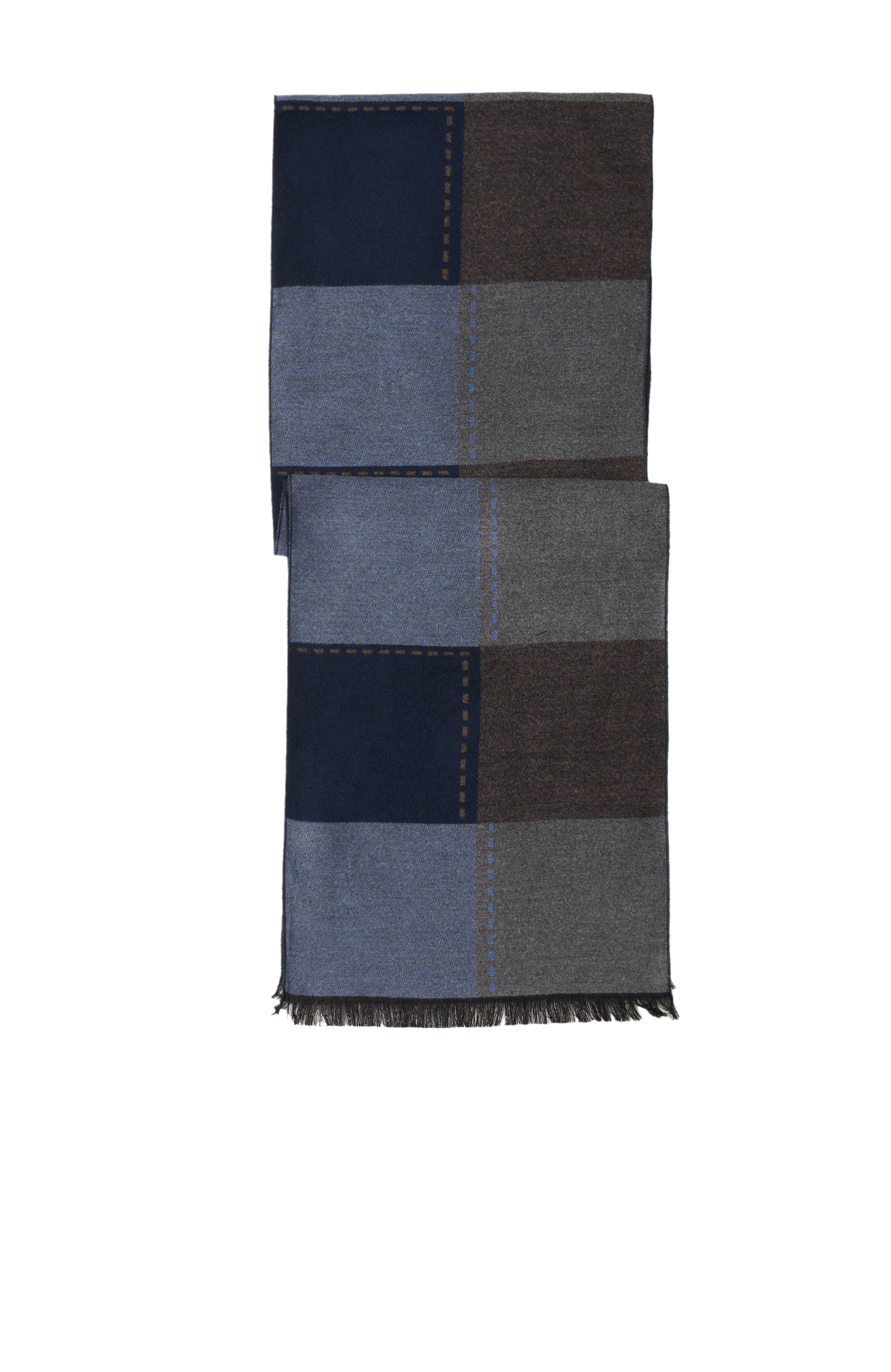 Mavi Desenli Erkek Atkı