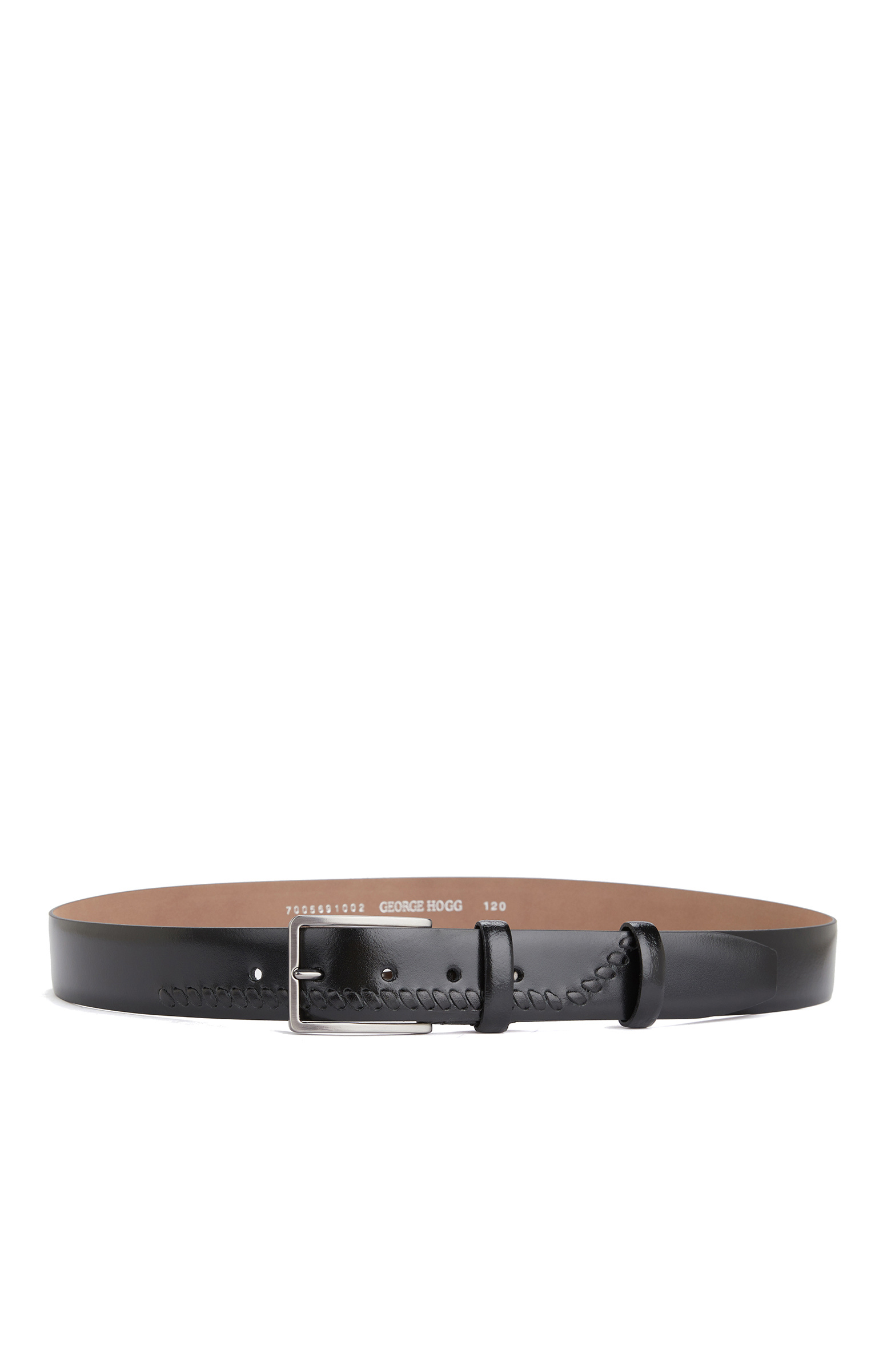 Siyah Örgü Doku Detaylı Erkek Kemer