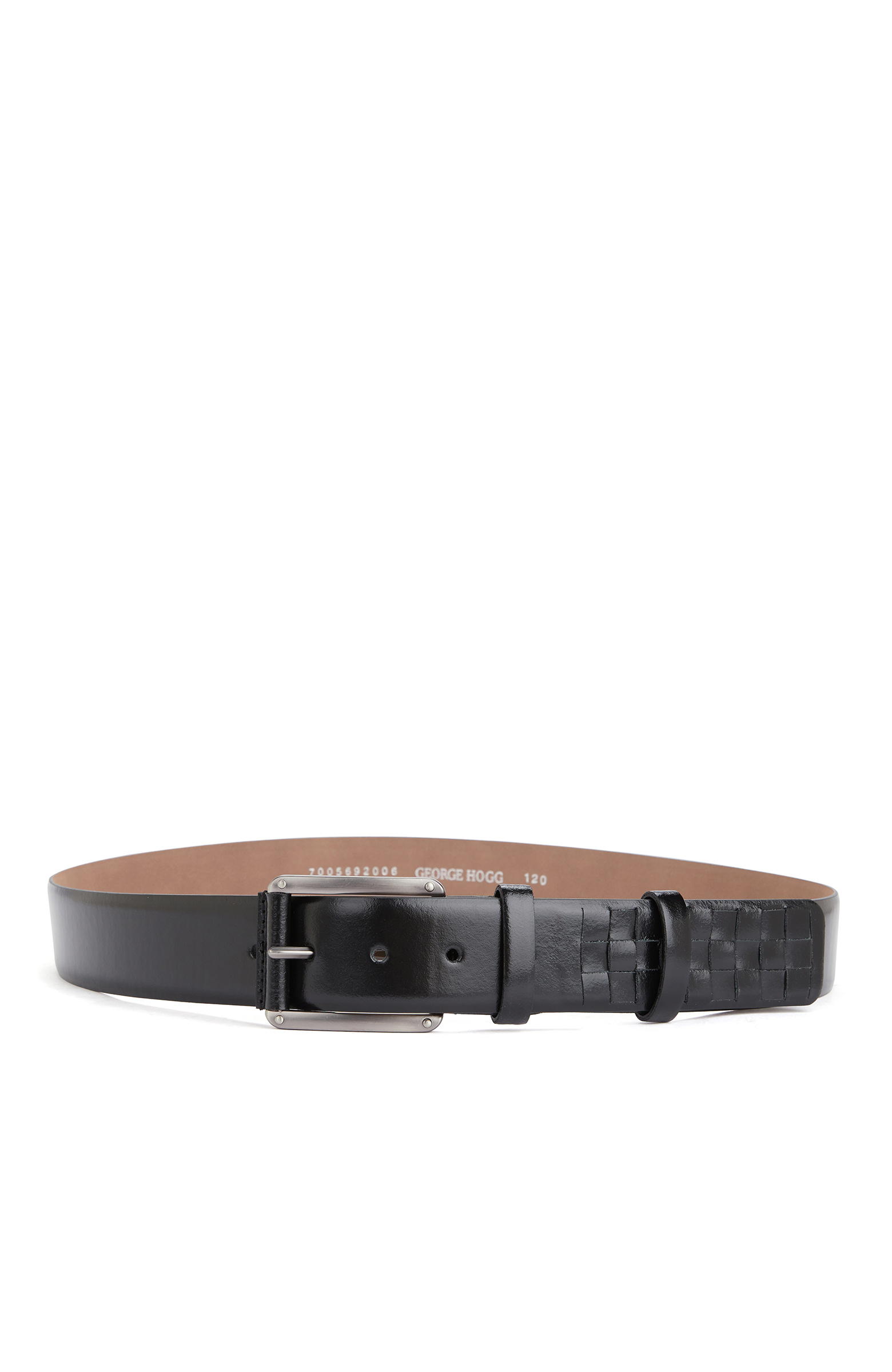 Siyah Örgü Doku Detaylı Erkek Kemer Siyah Örgü Doku Detaylı Erkek Kemer