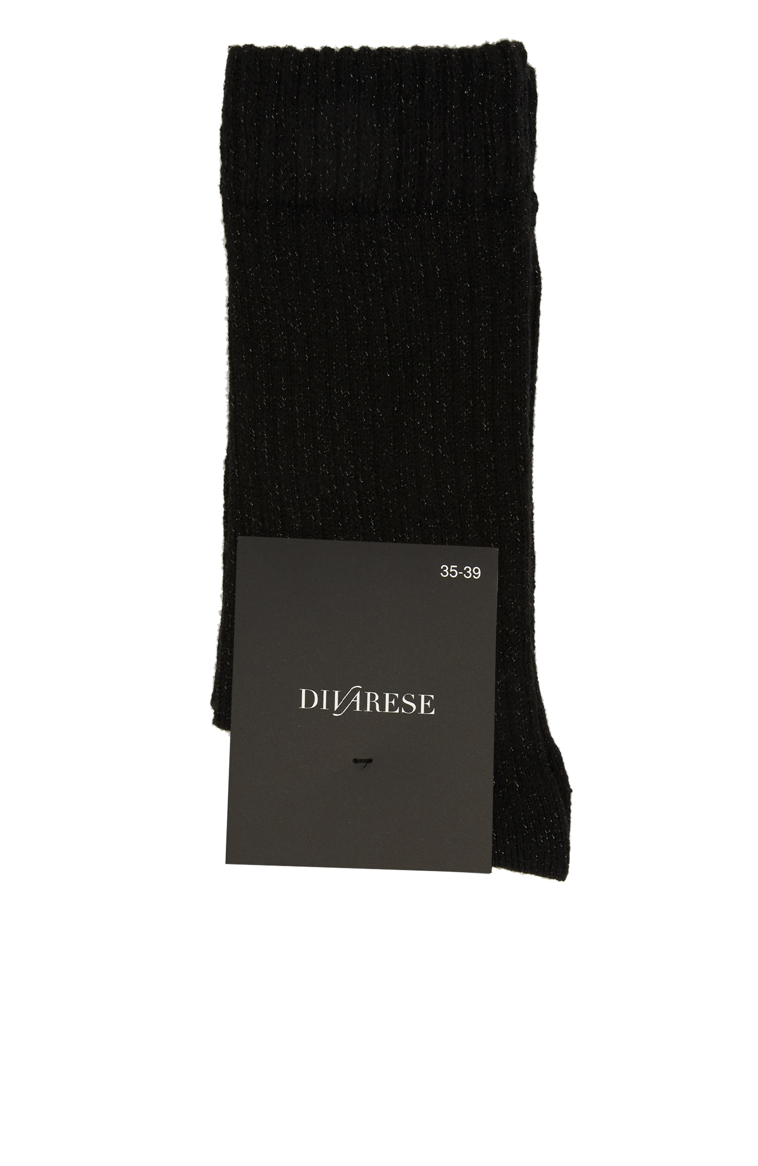 Siyah Simli Kadın Çorap