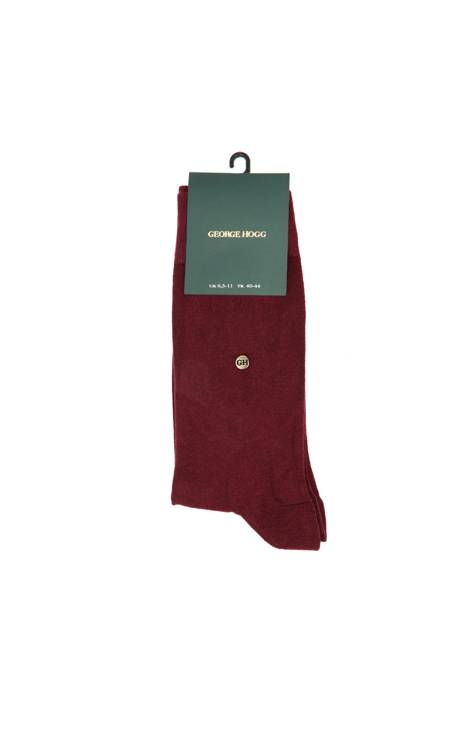 Bordo Logo Detaylı Erkek Çorap Bordo Logo Detaylı Erkek Çorap