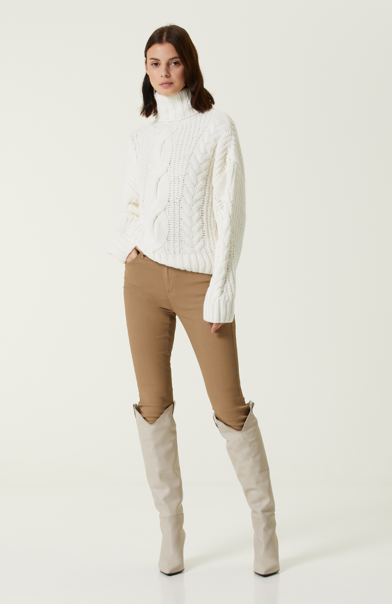 Slim Fit Camel Denim Pantolon Slim Fit Camel Denim Pantolon
