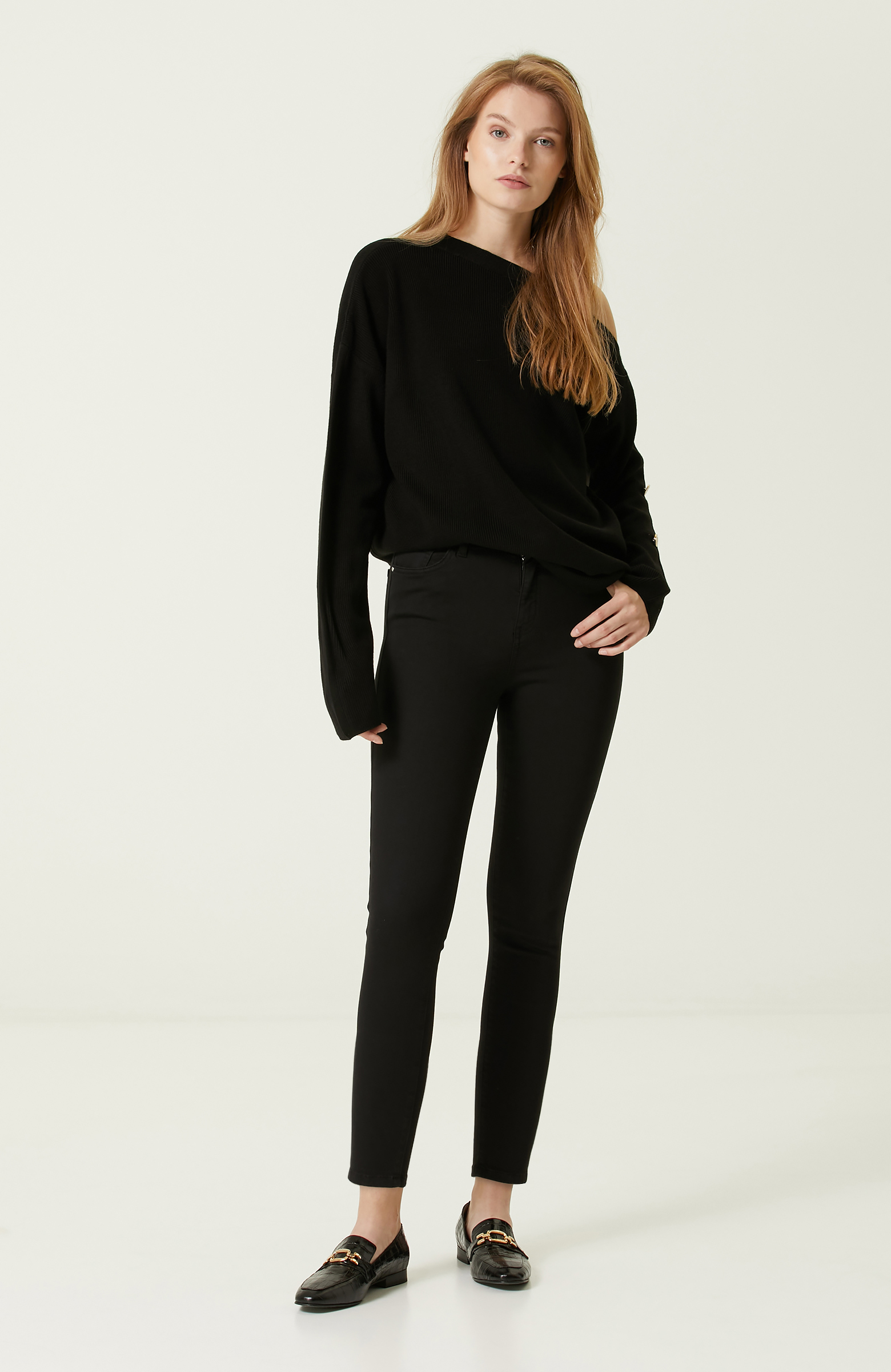 Basic Fit Siyah Normal Bel Pantolon Basic Fit Siyah Normal Bel Pantolon
