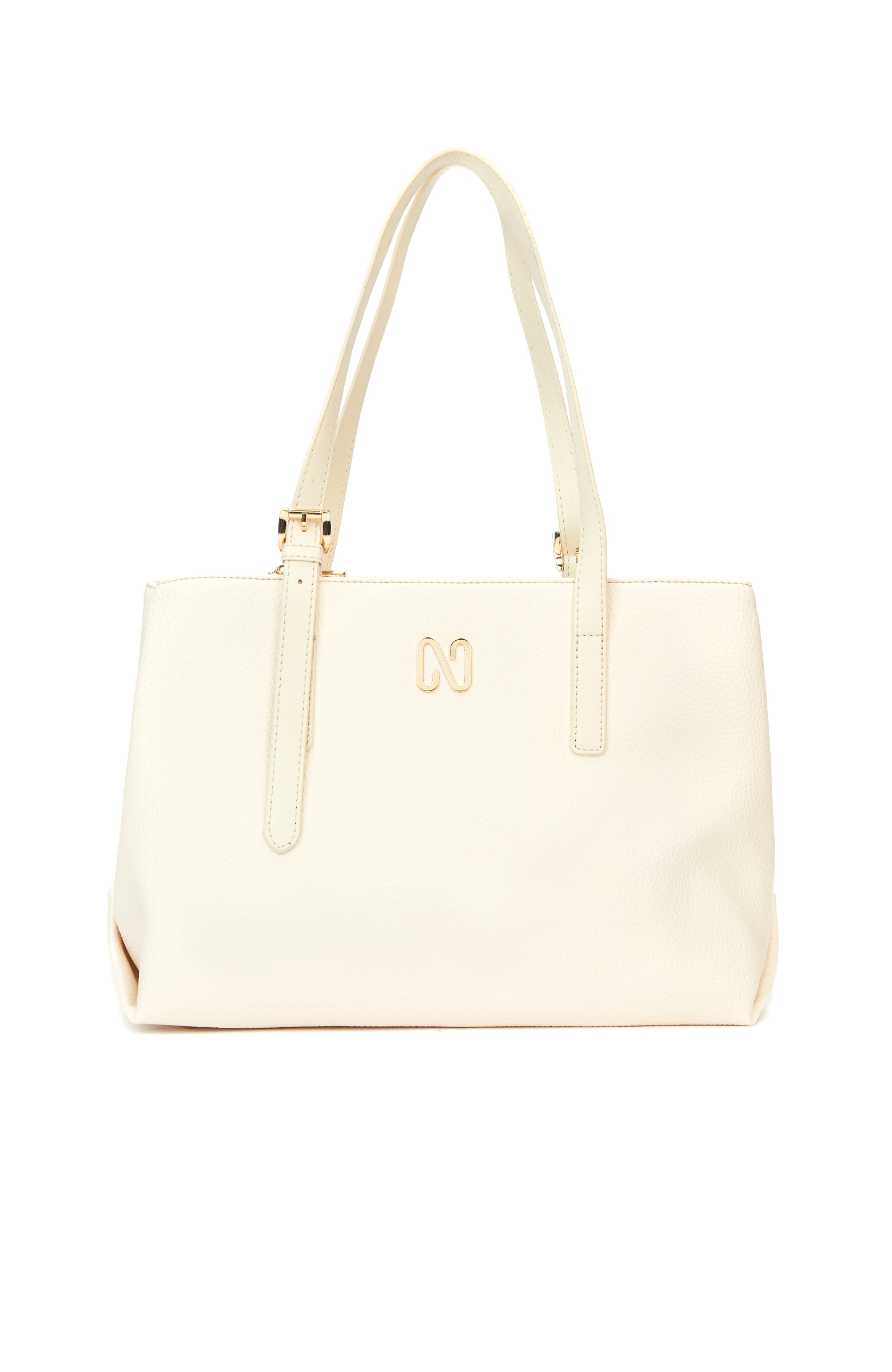 Ekru Logolu Kadın Omuz Çantası