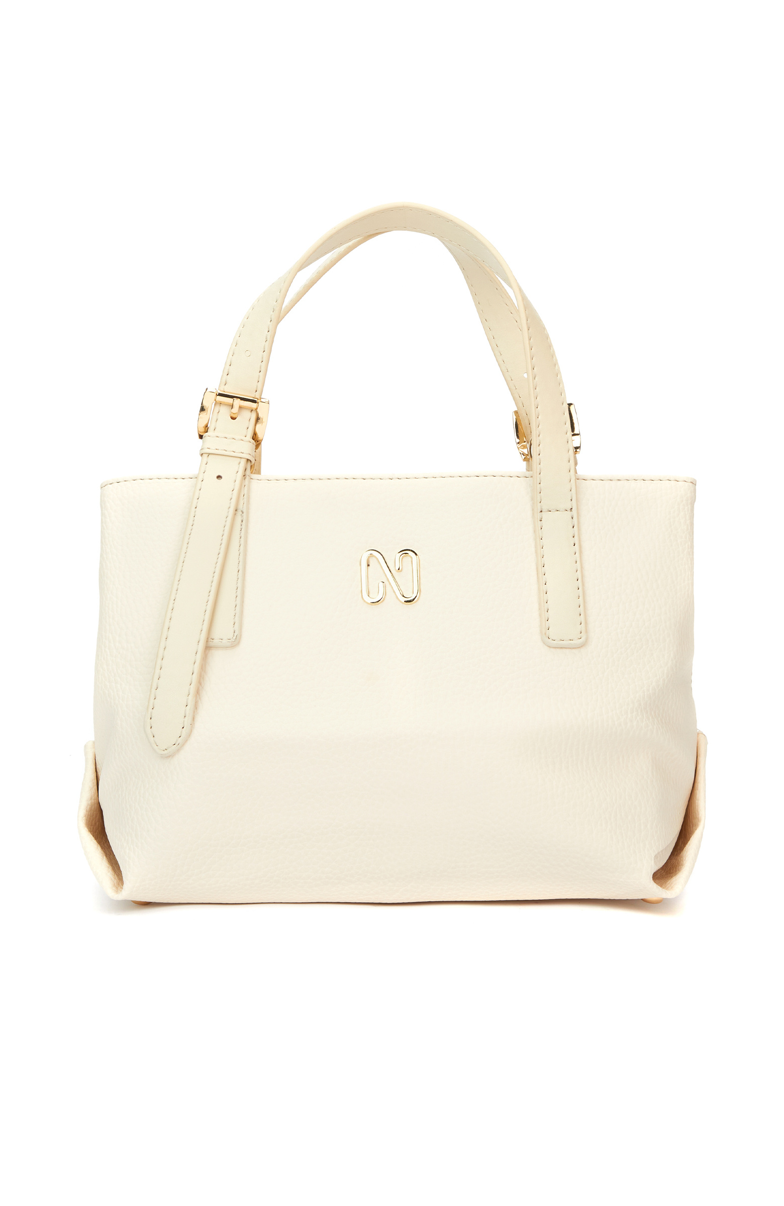 Ekru Logolu Kadın Omuz Çantası