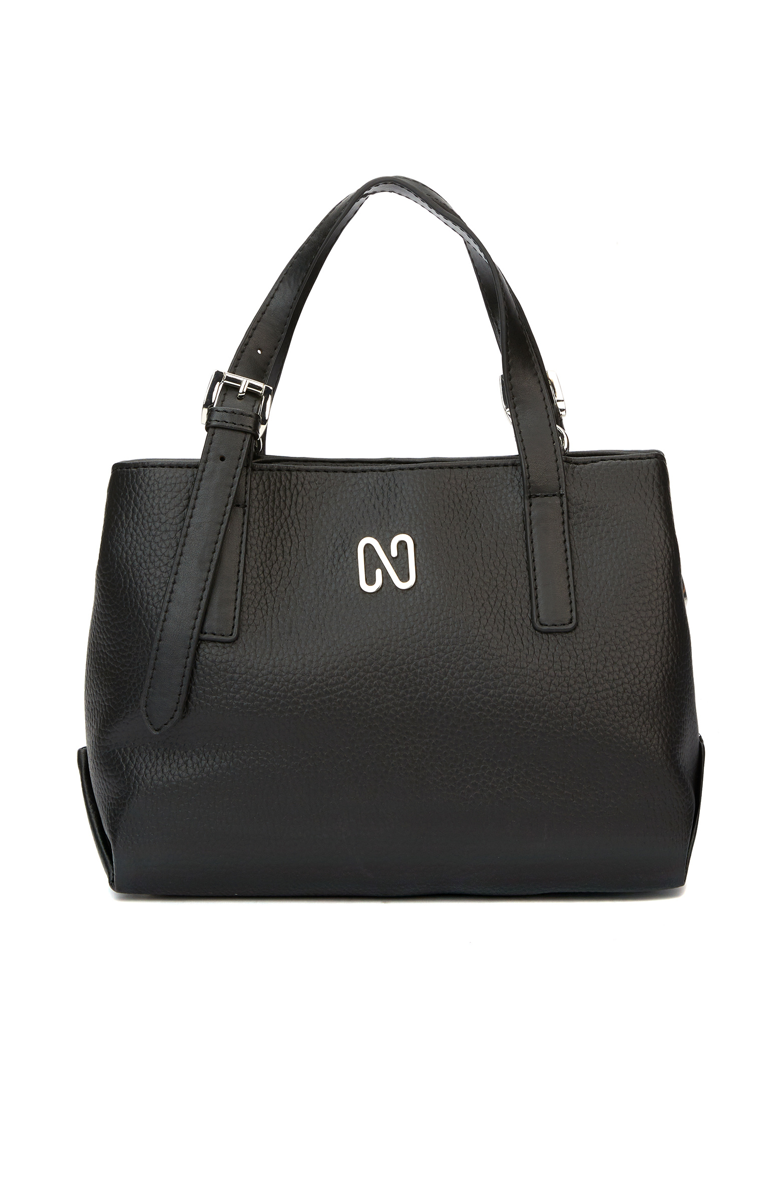 Siyah Logolu Kadın Omuz Çantası