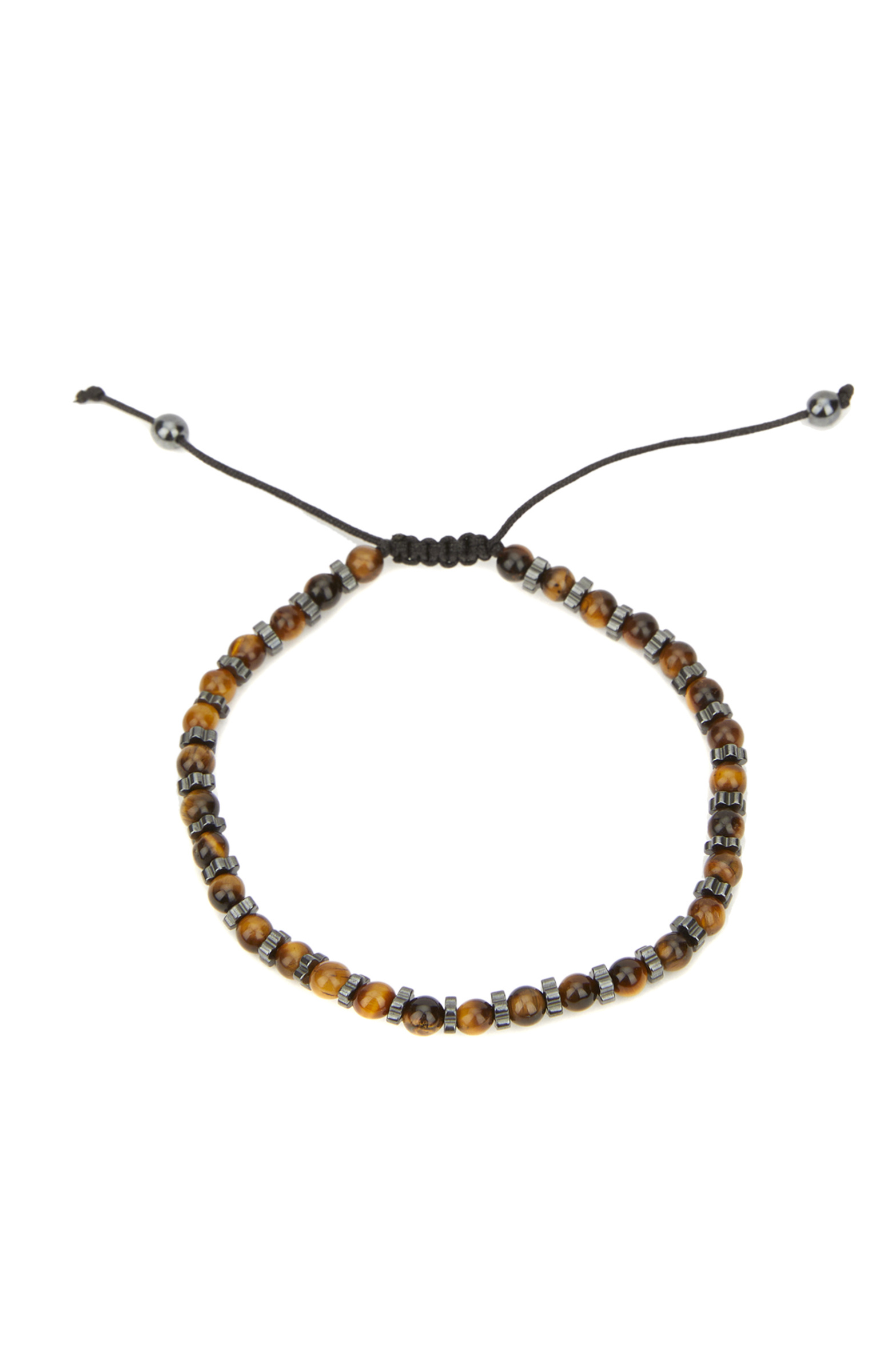 Kahverengi Doğal Taşlı Erkek Bileklik