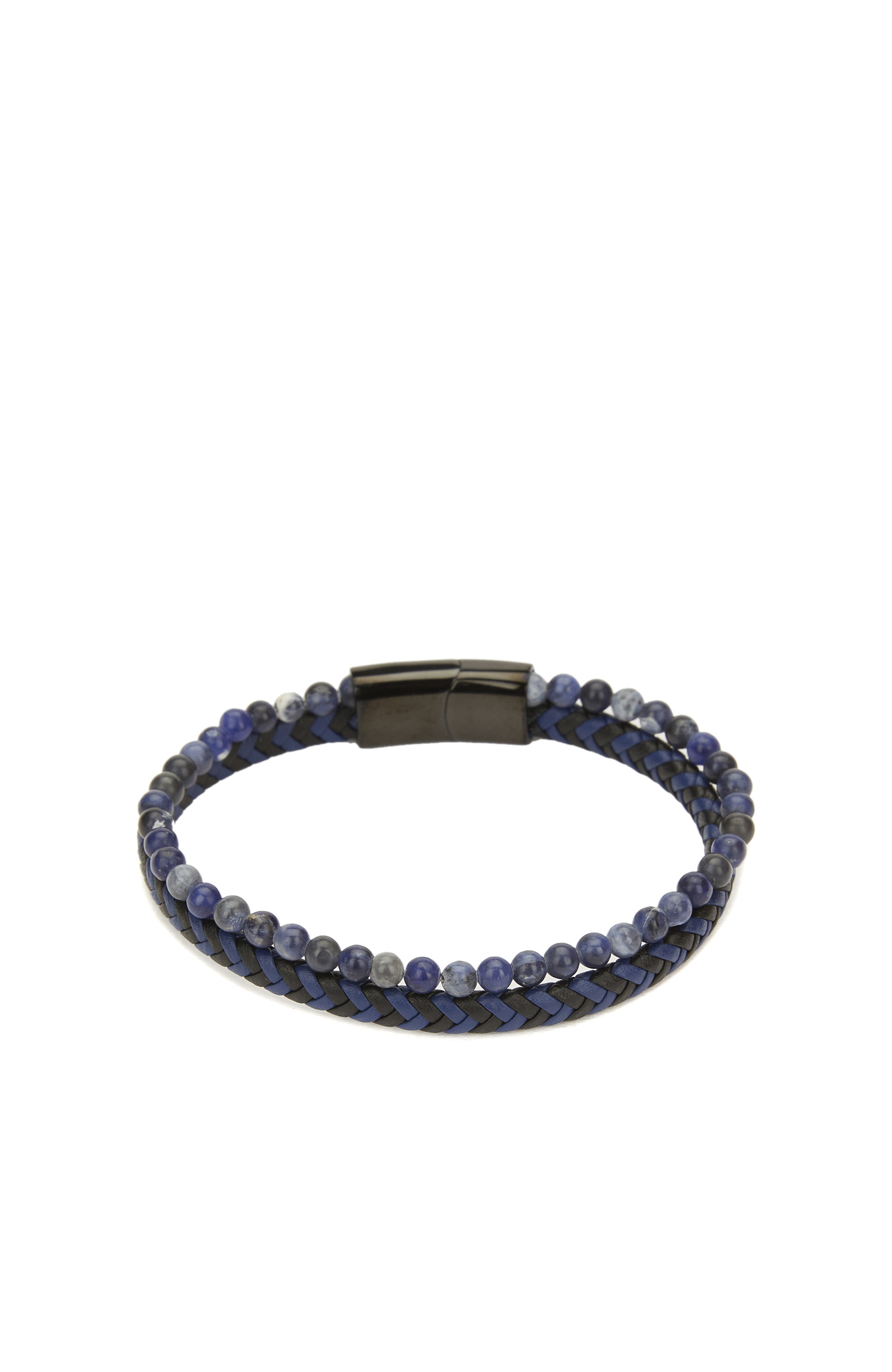 Mavi Erkek Deri Bileklik