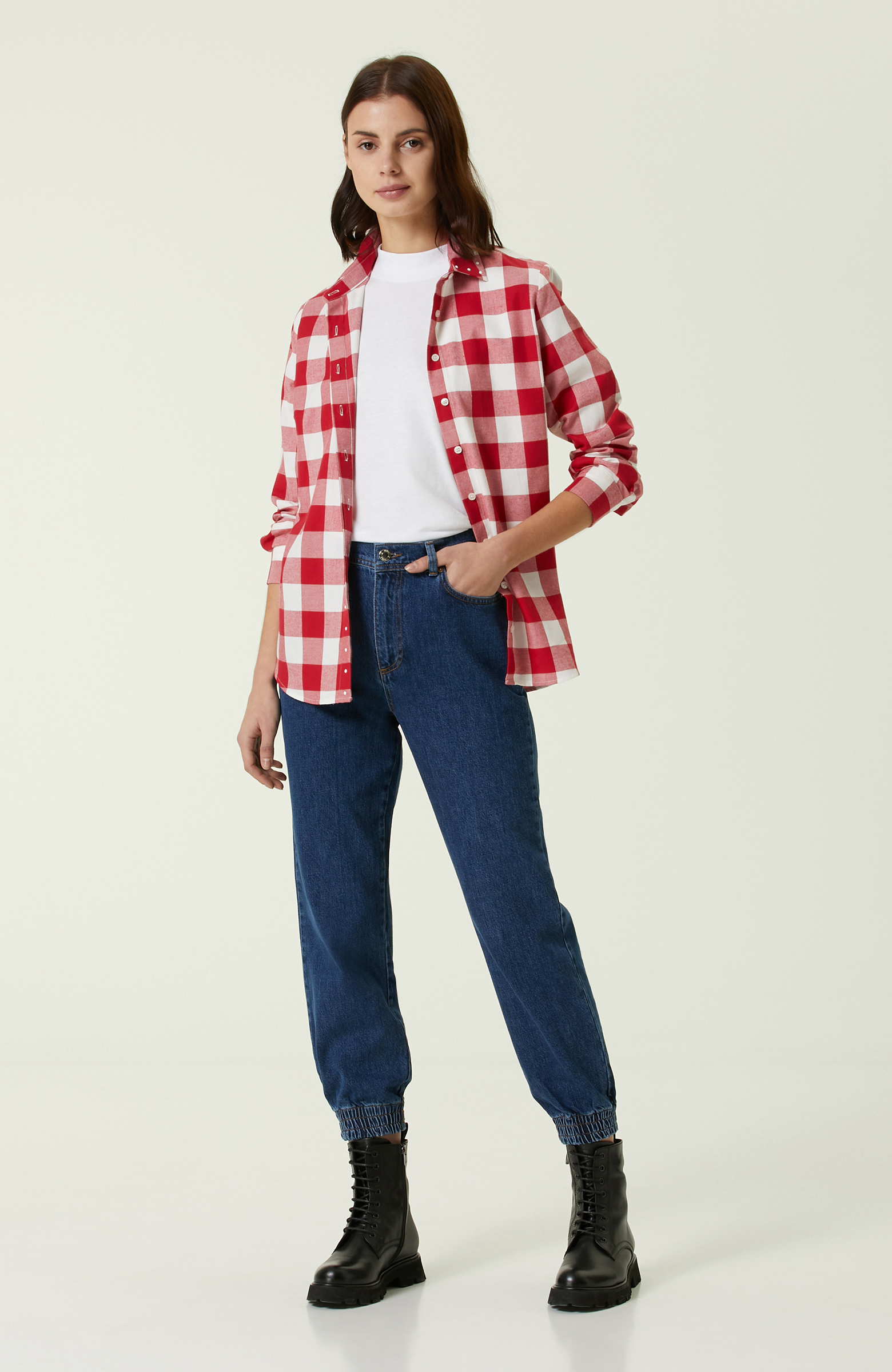 Basic Fit Koyu Mavi Denim Pantolon Basic Fit Koyu Mavi Denim Pantolon