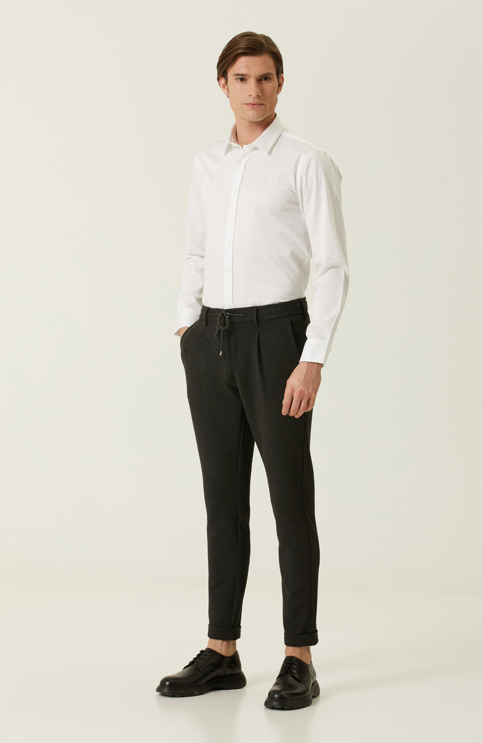 Slim Fit Antrasit Pantolon