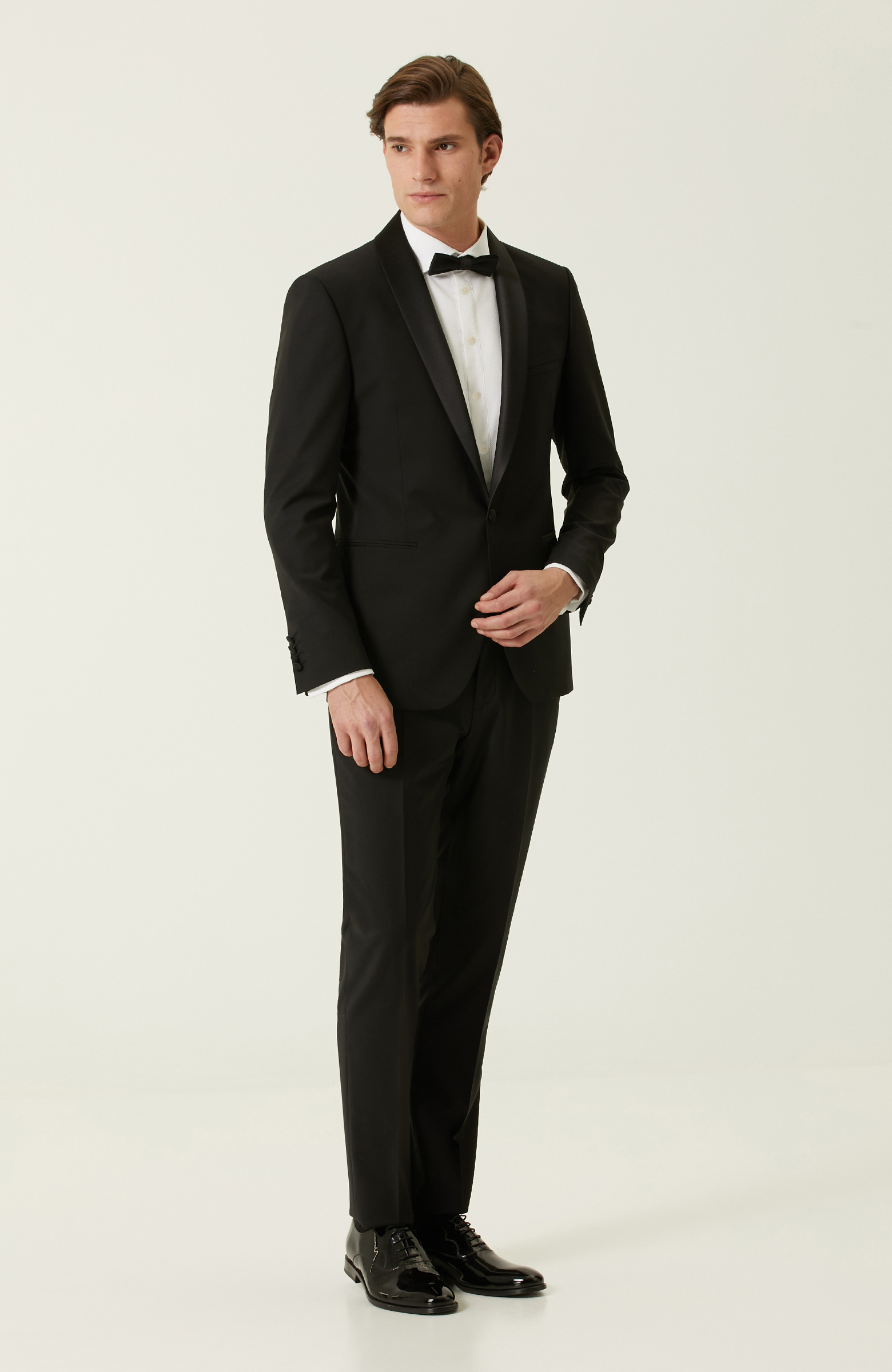 Siyah Smokin Takım Elbise