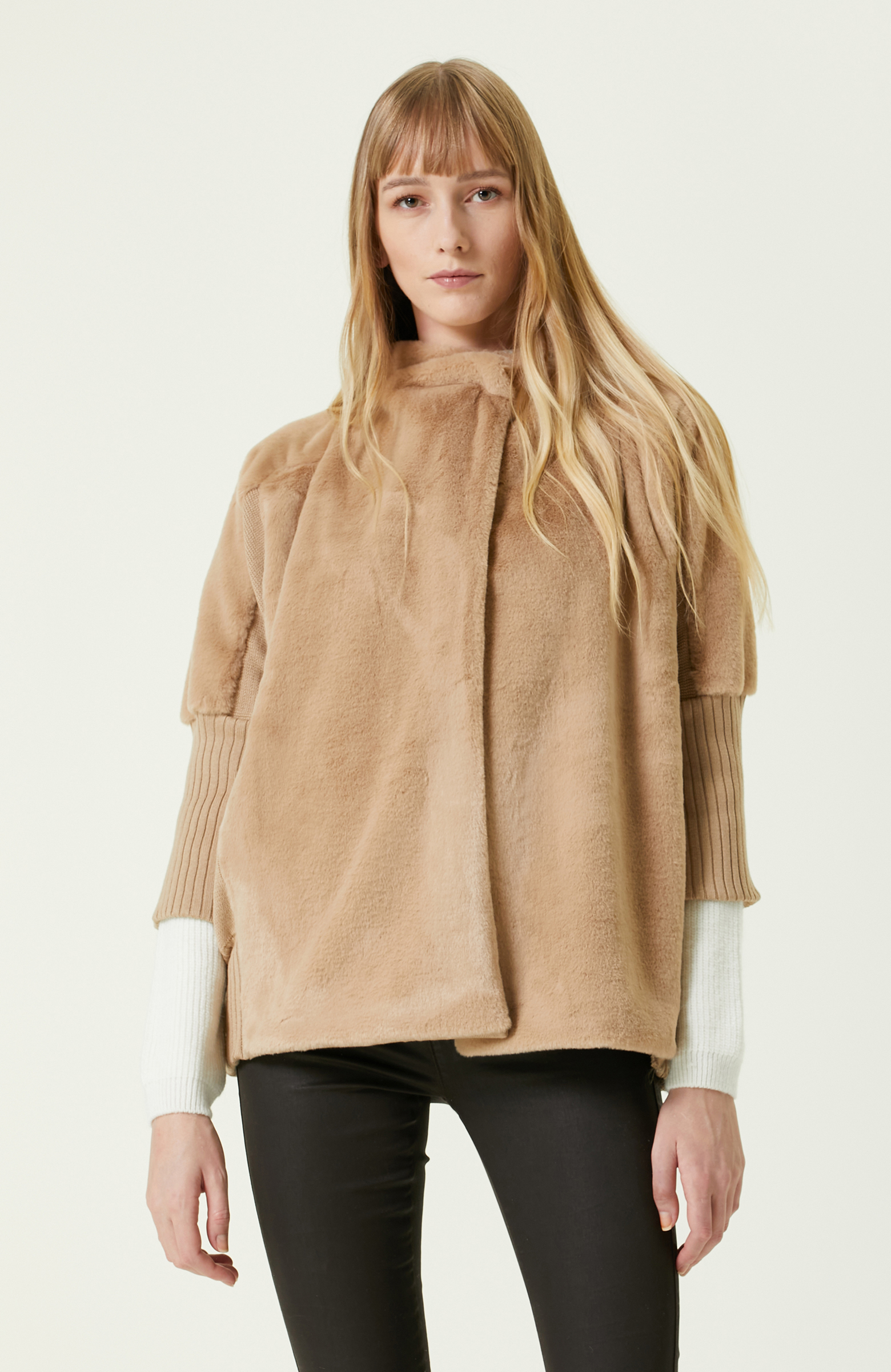 Basic Fit Camel Triko Ceket Basic Fit Camel Triko Ceket