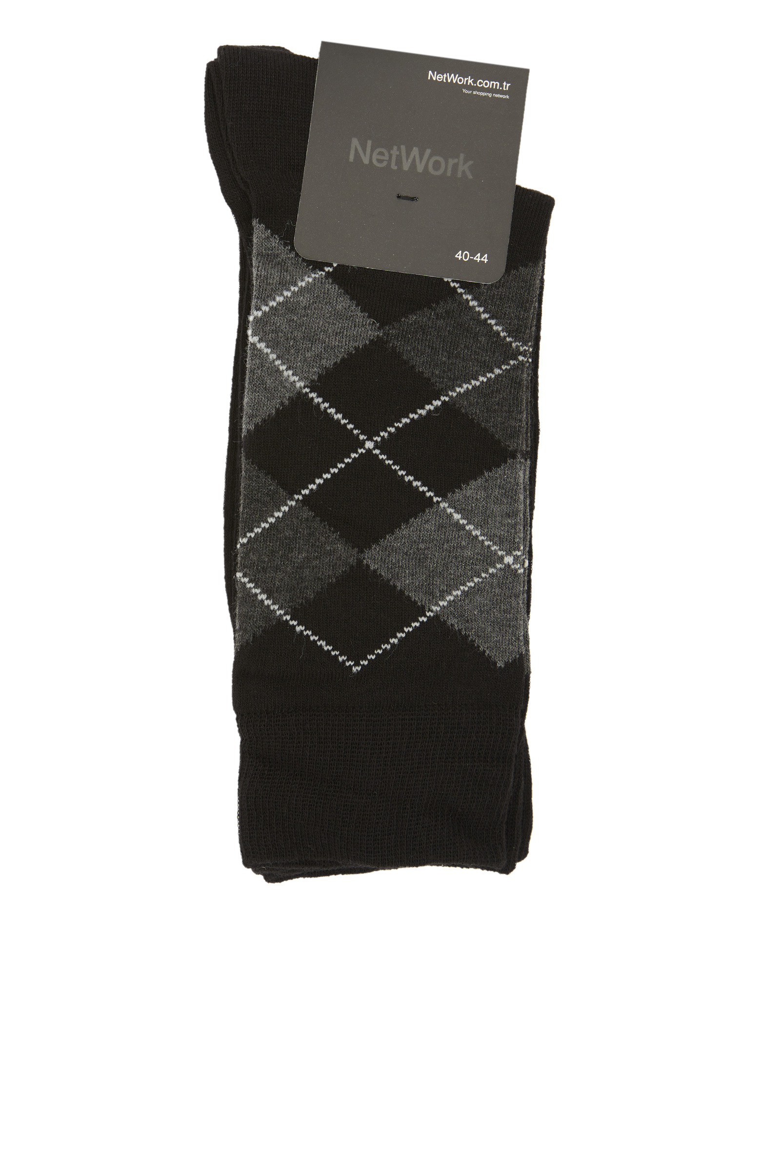 2li Siyah Desenli Erkek Çorap Seti