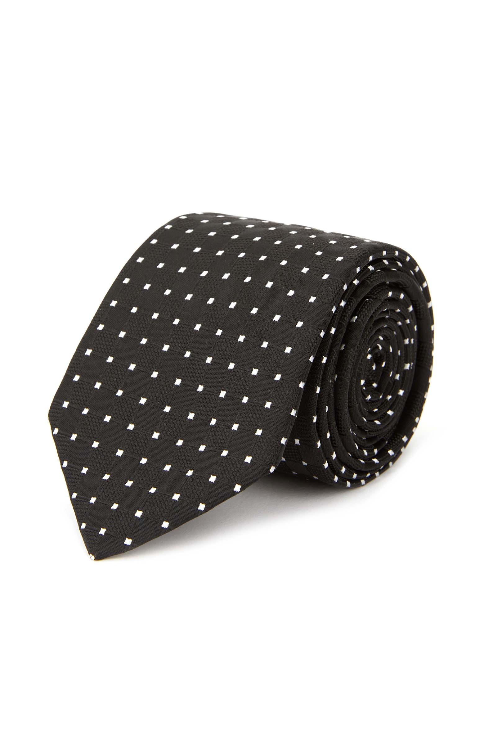Siyah Puantiye Desenli Kravat
