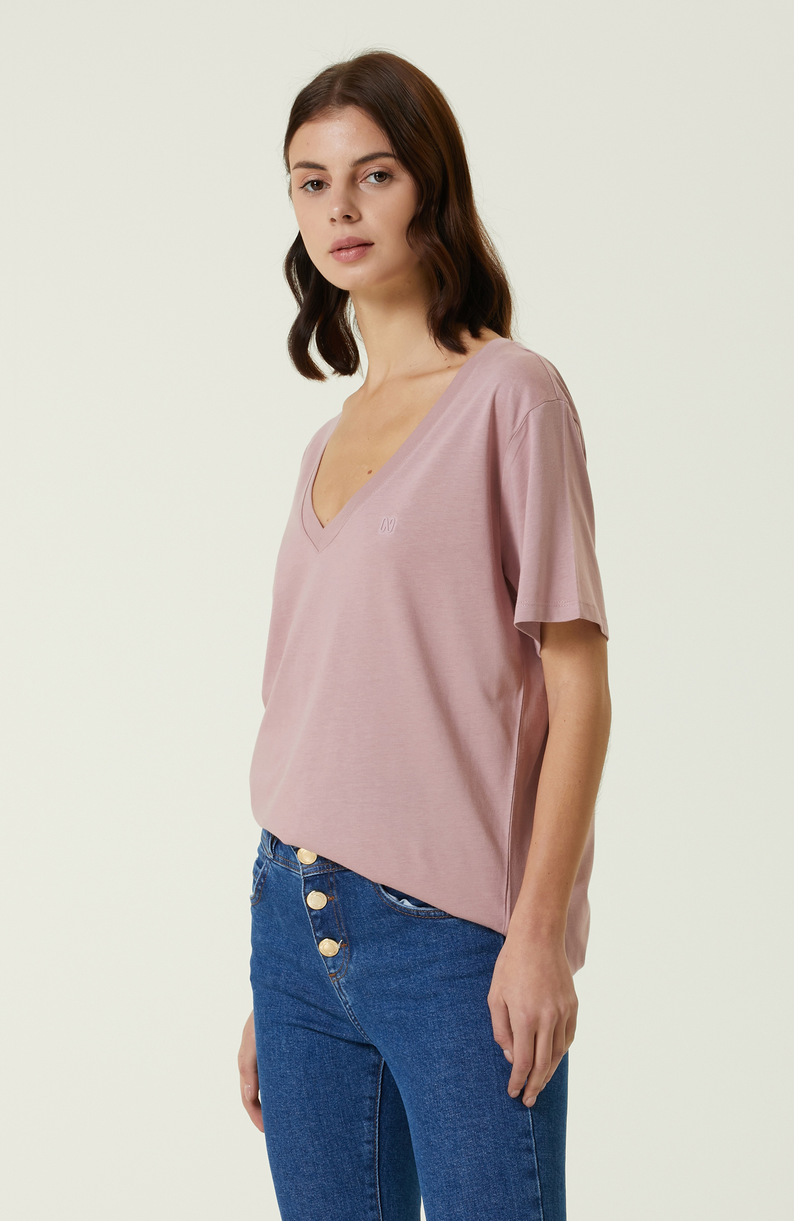 Basic Fit Pembe T-shirt