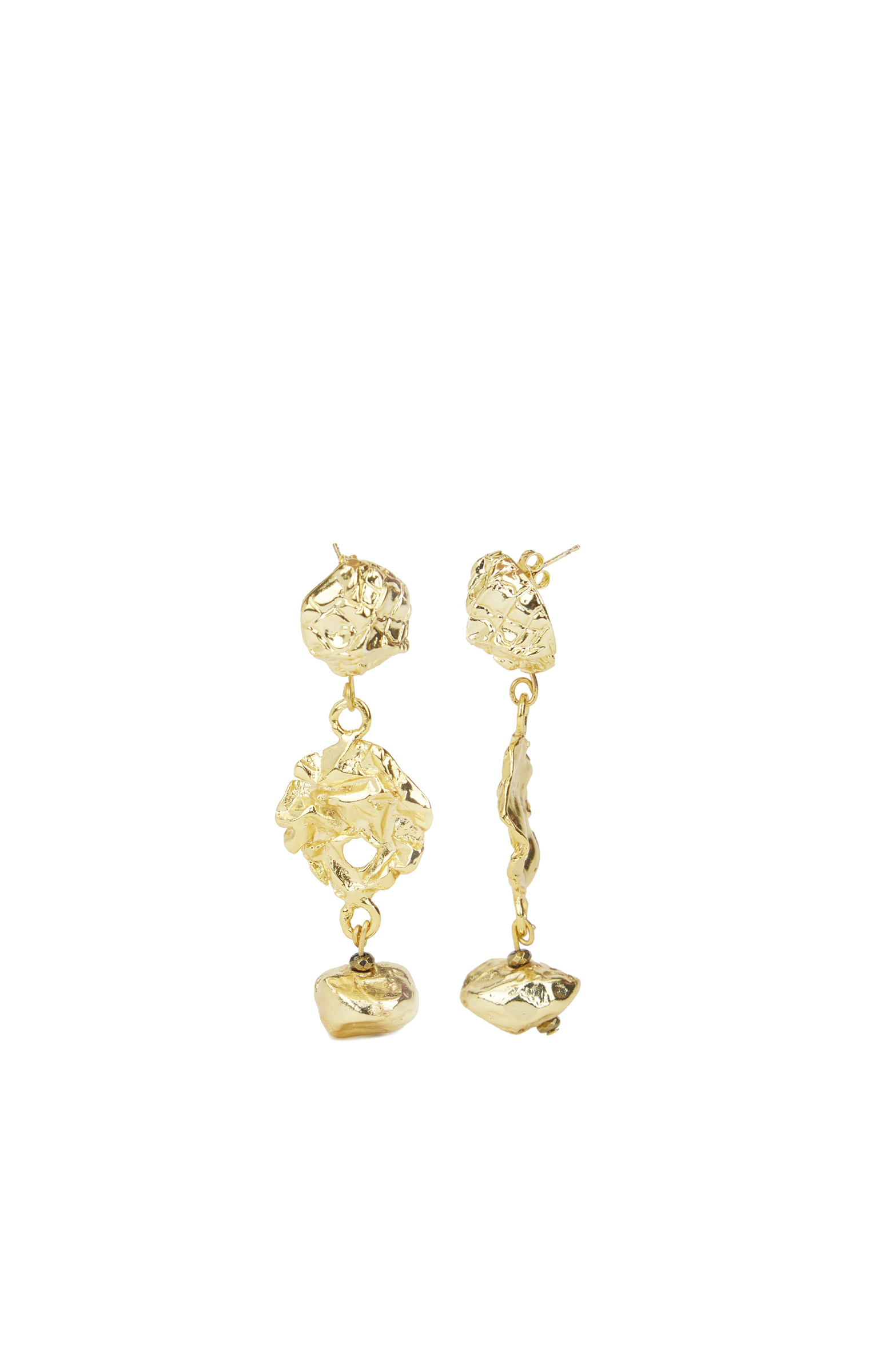 Gold Geometrik Formlu Kadın Küpe Gold Geometrik Formlu Kadın Küpe