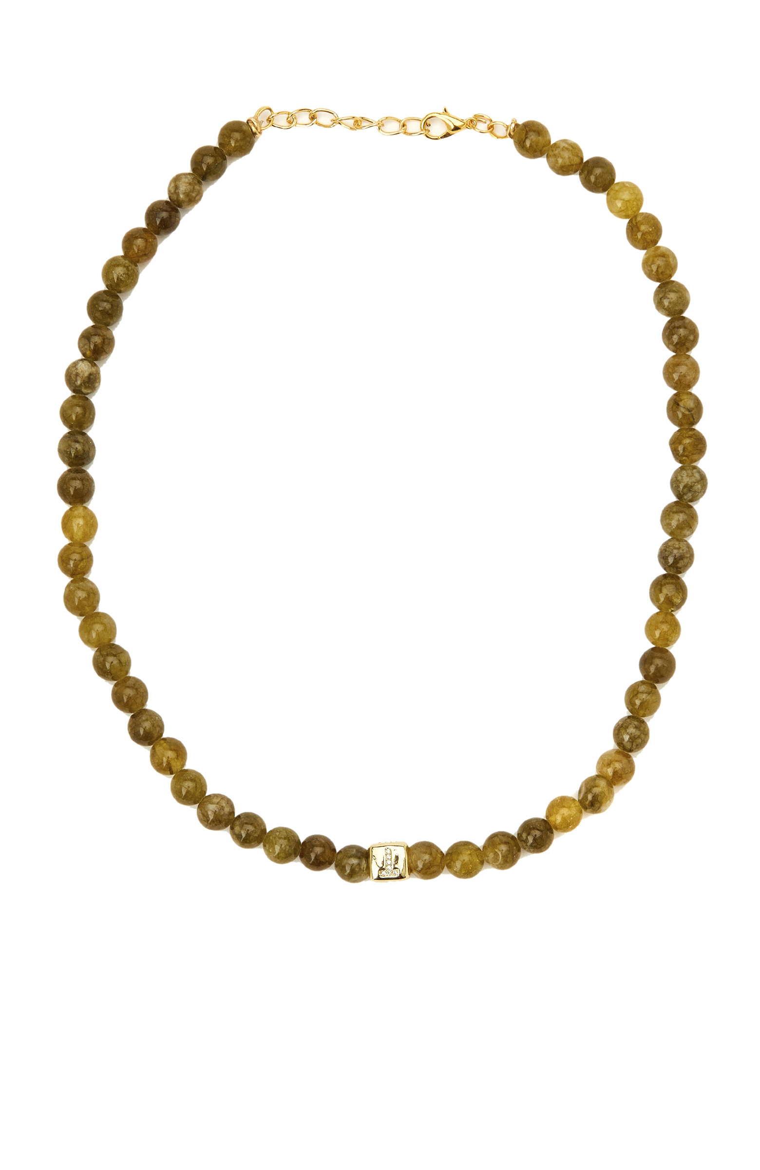 Küf Yeşili Taşlı Kadın Kolye