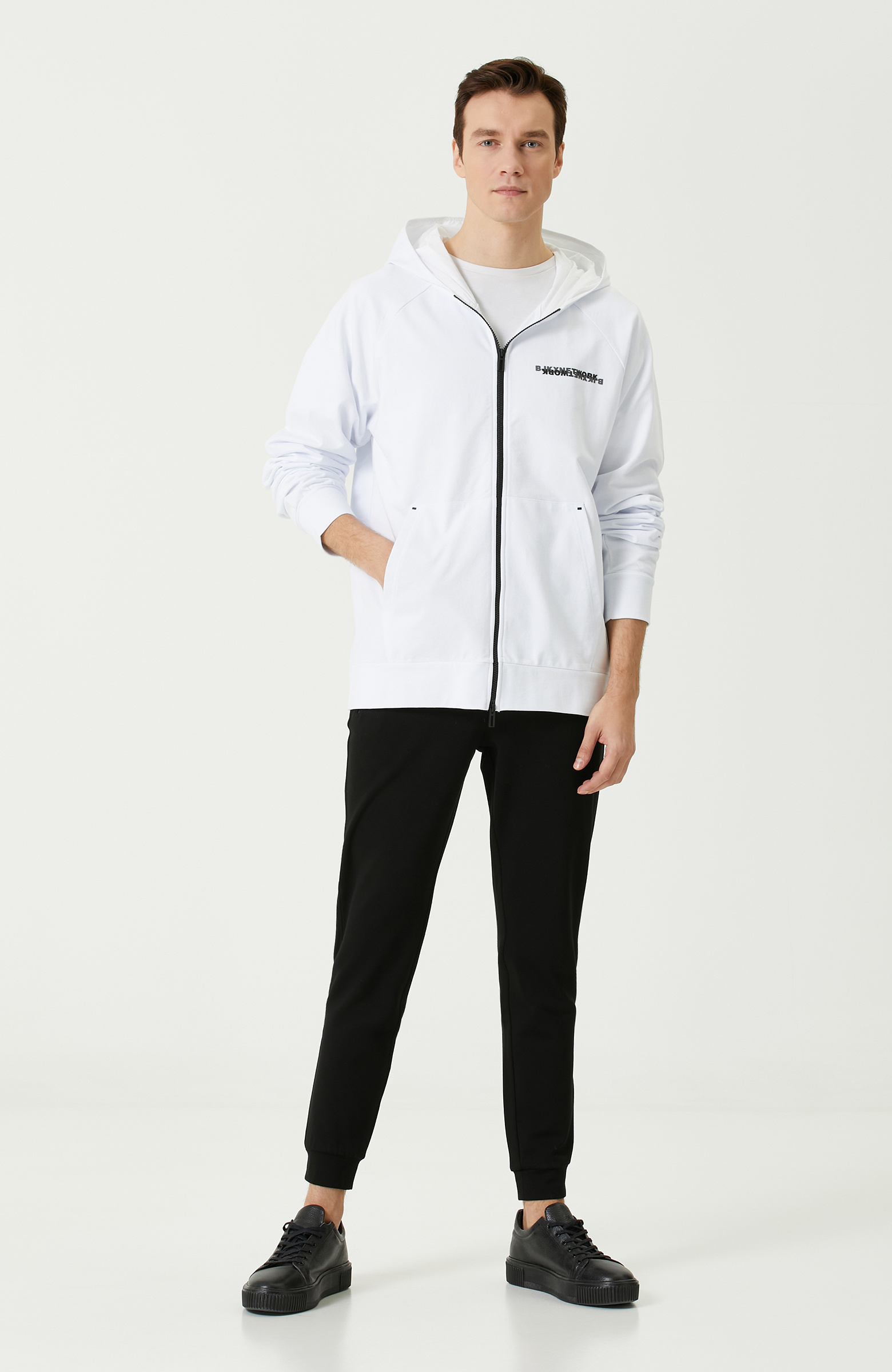 Slim Fit Siyah Eşofman Altı