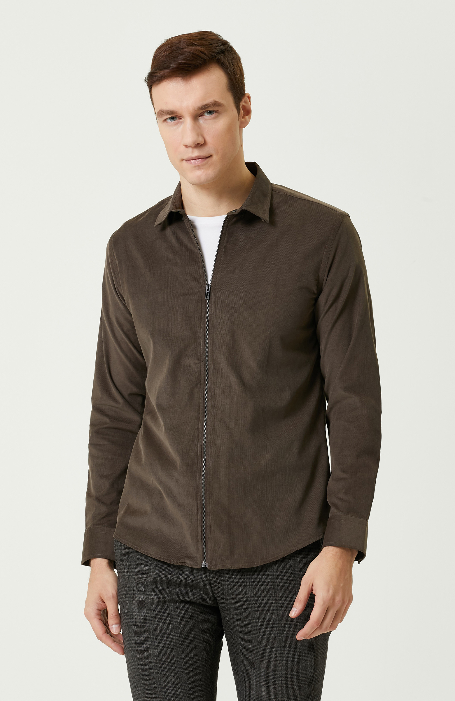 Slim Fit Vizon Gömlek