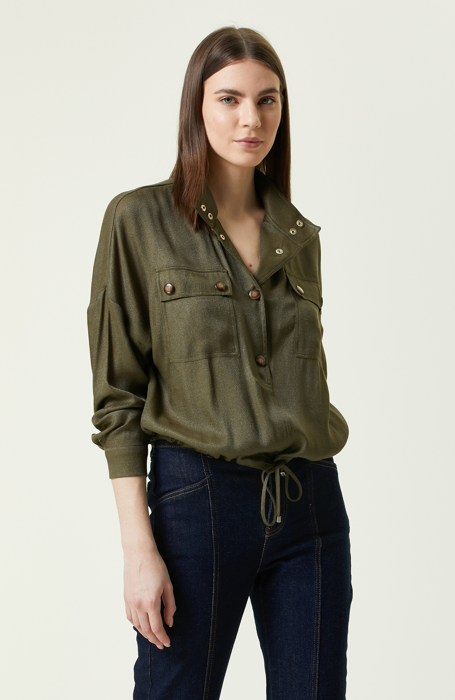 Regular Fit Haki Gömlek