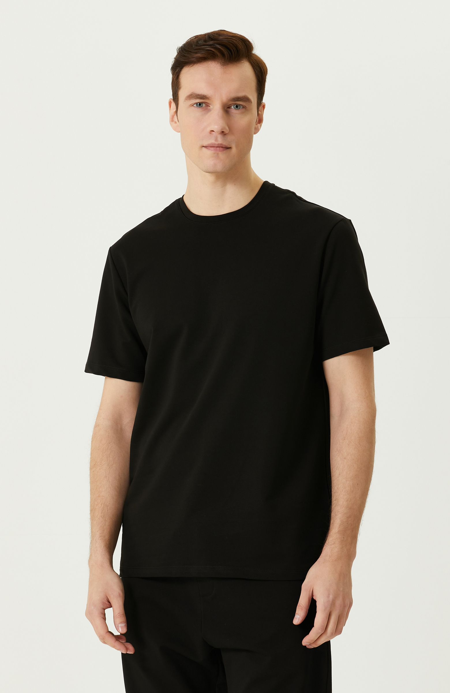 Comfort Fit Siyah T-shirt